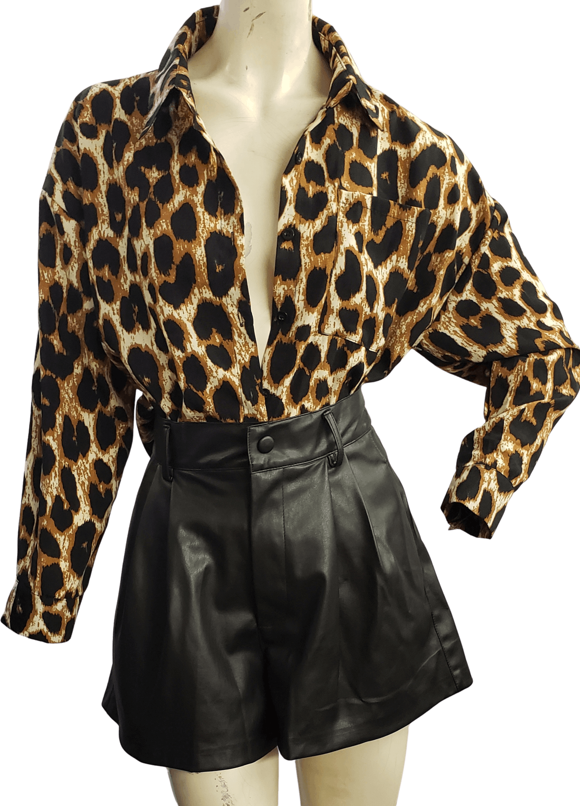 Vintage 80's Leopard Print Blouse | Shop THRILLING