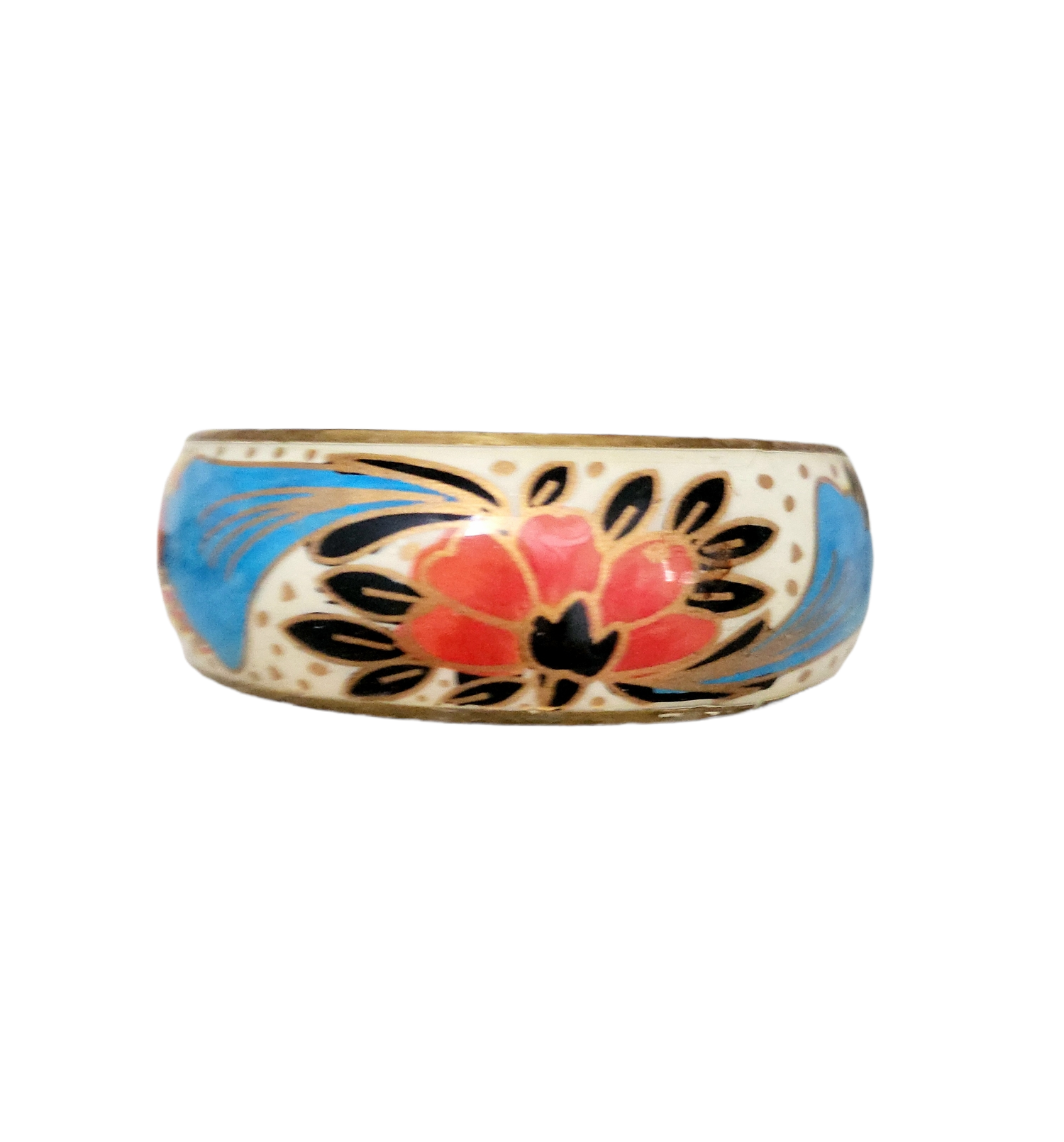 80s Vintage Bohemian Floral Bangle Bracelet | Shop THRILLING