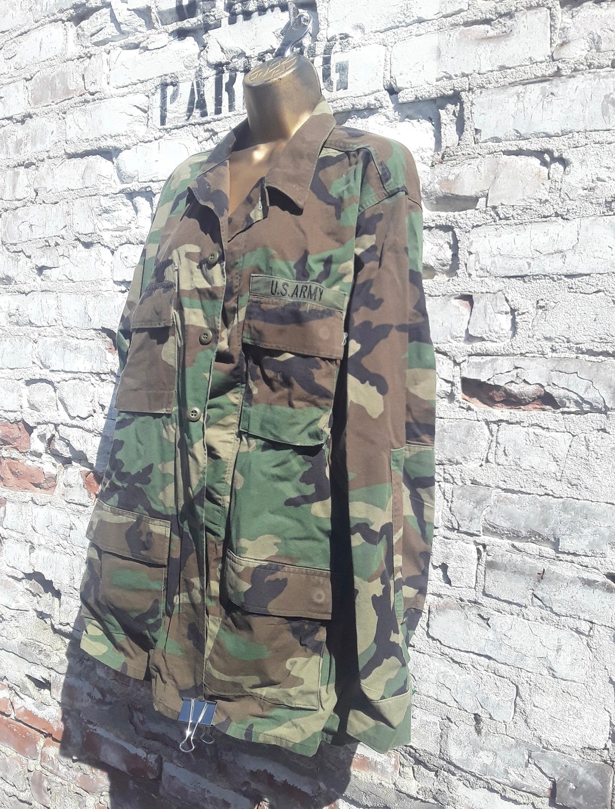 Vintage 90s Oversized Distressed Army Jacket | Shop THRILLING