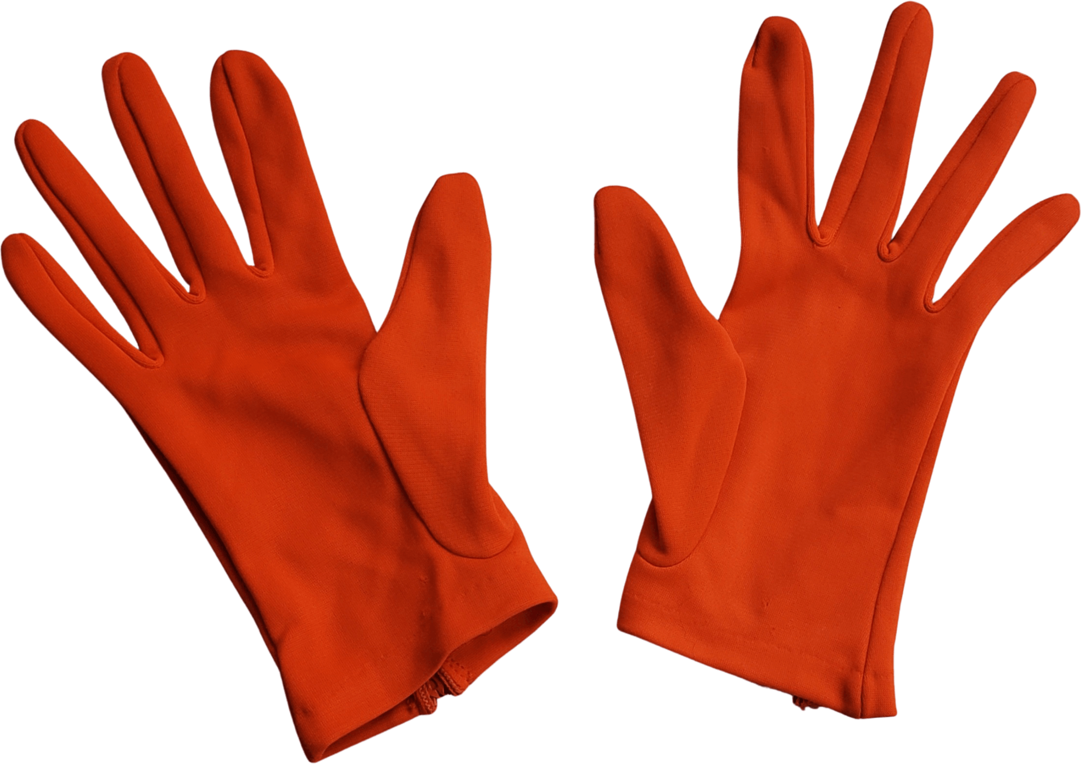 Vintage Seriously Orange Gloves with Zipper | Shop THRILLING