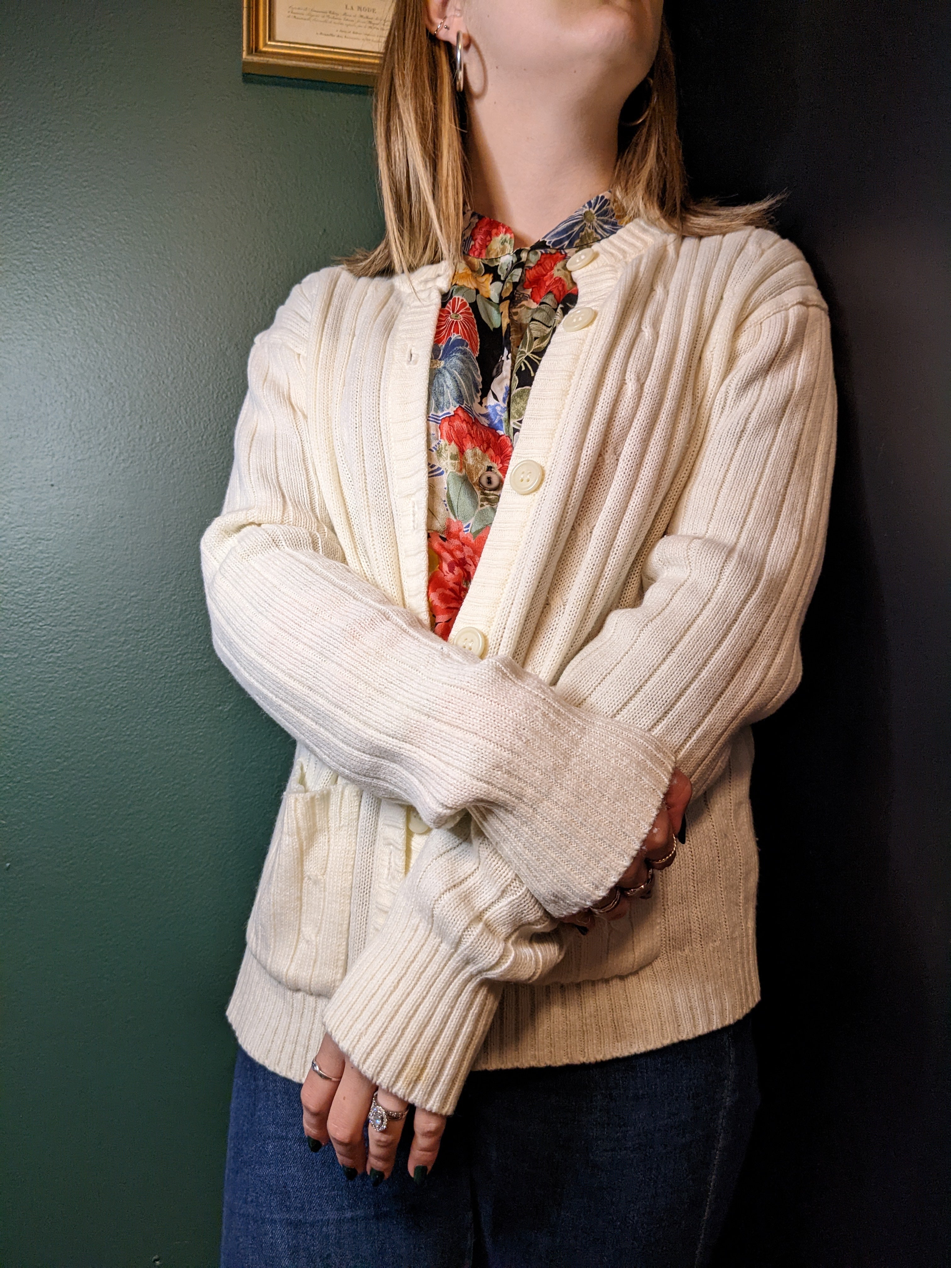 Vintage 70s Cream Cardigan By Sears | Shop THRILLING