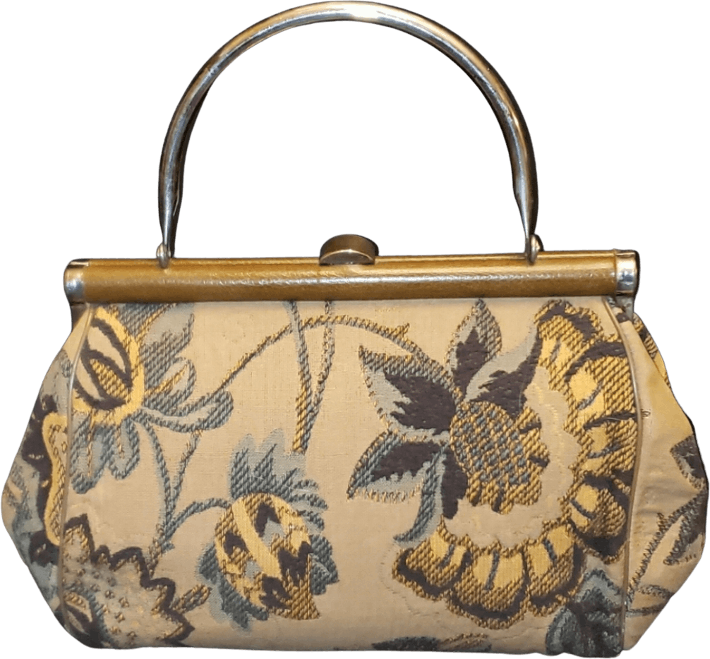 Vintage 60's Floral Fabric Bag by Ronay | Shop THRILLING
