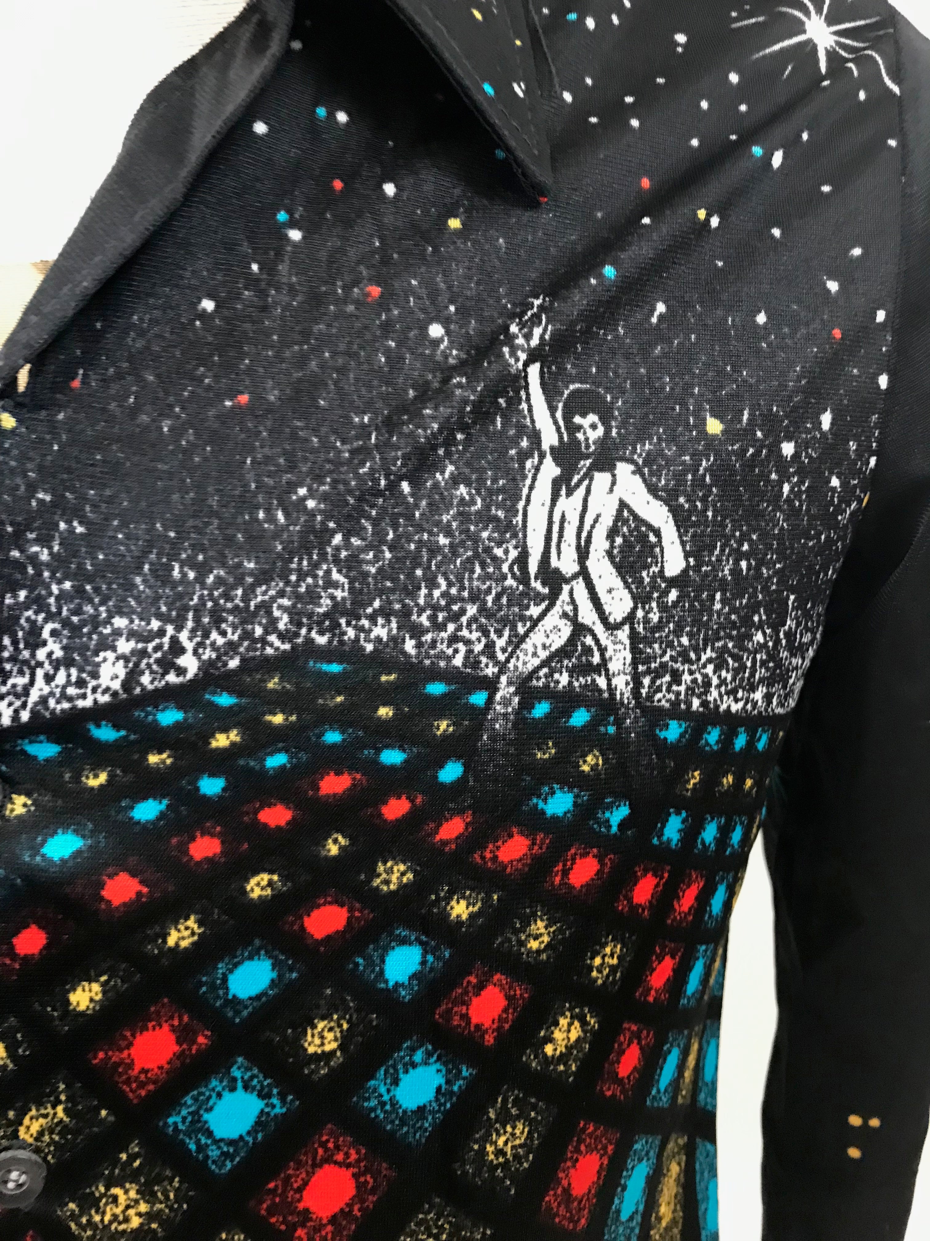 Vintage 70s "saturday Night Fever" Poly Disco Shirt | Shop THRILLING