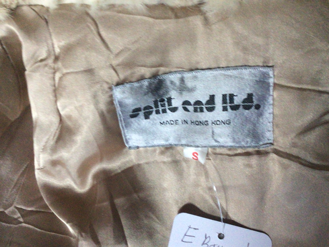 Vintage 80s Cream Colored Fur Coat By Split End Ltd. | Shop THRILLING