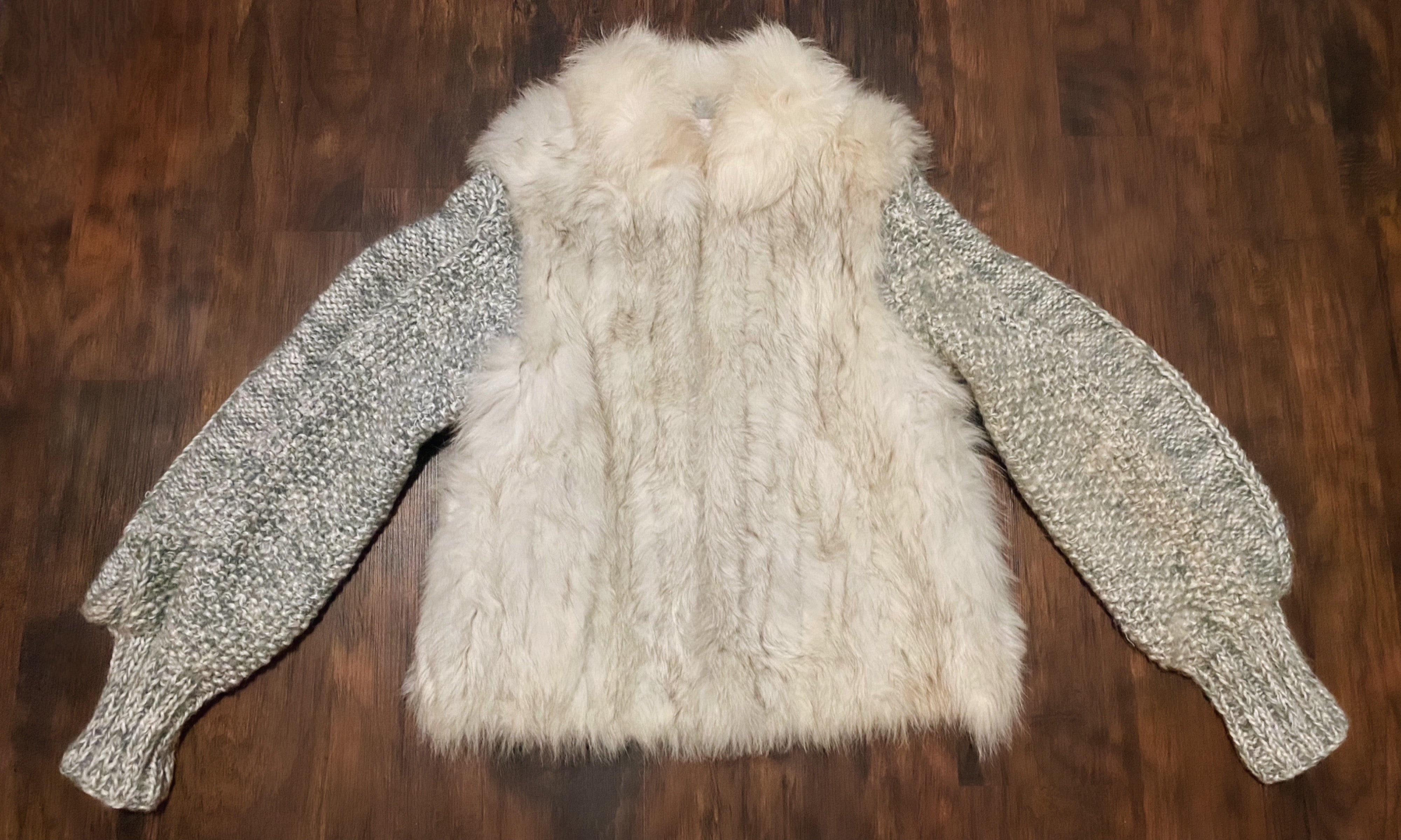 Vintage Fox Fur Sweater Jacket | Shop THRILLING