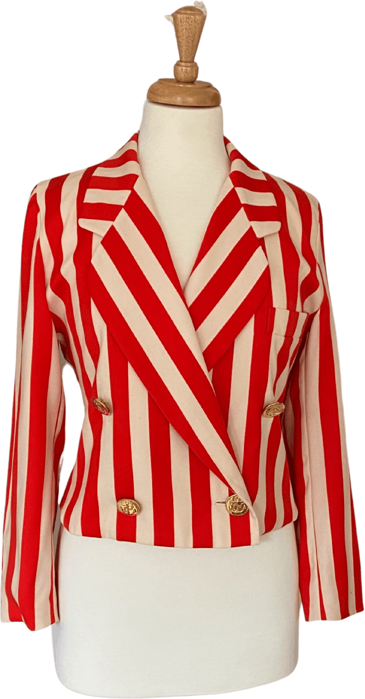 Vintage Escada 80's Striped Nautical Blazer by Escada | Shop THRILLING