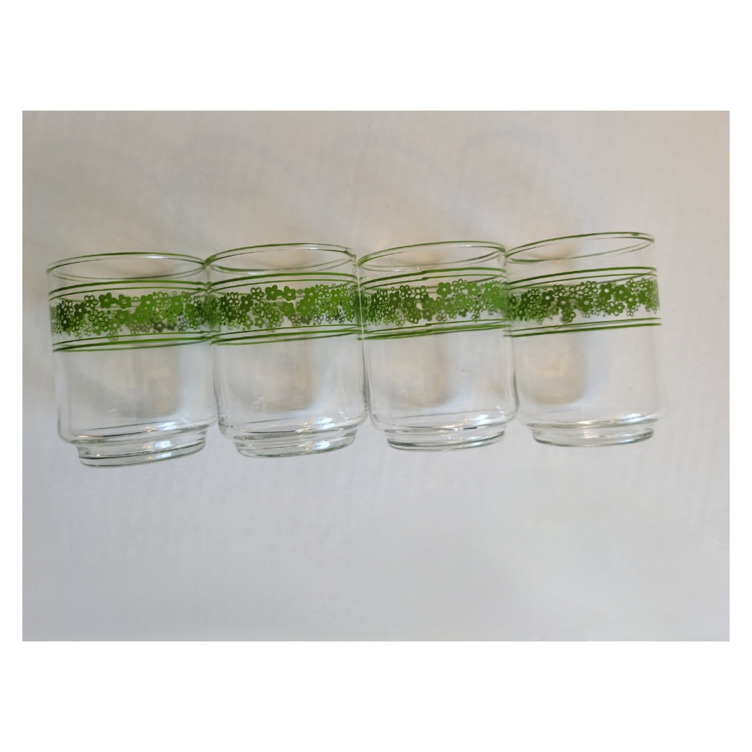 70s Vintage 70s Libby Spring Blossom Juice Glass Set By Pyrex | Shop ...