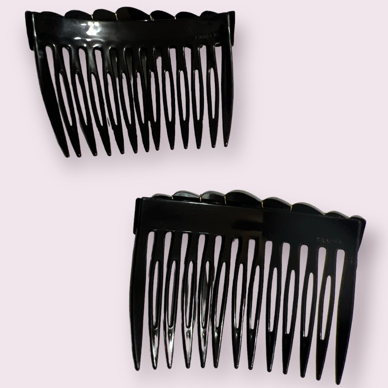 Vintage 70s/80s Set Of Black And Gold Hair Combs Handmade In Fr | Shop ...