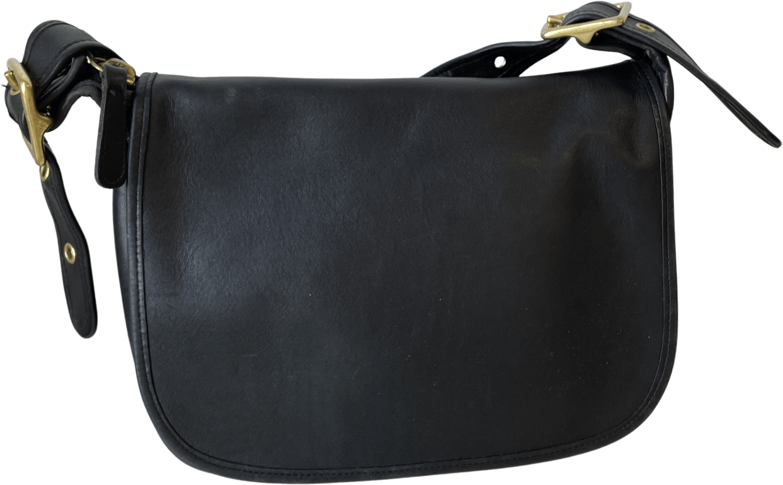 Vintage 90’s Black Leather Crossbody Bag by Coach | Shop THRILLING