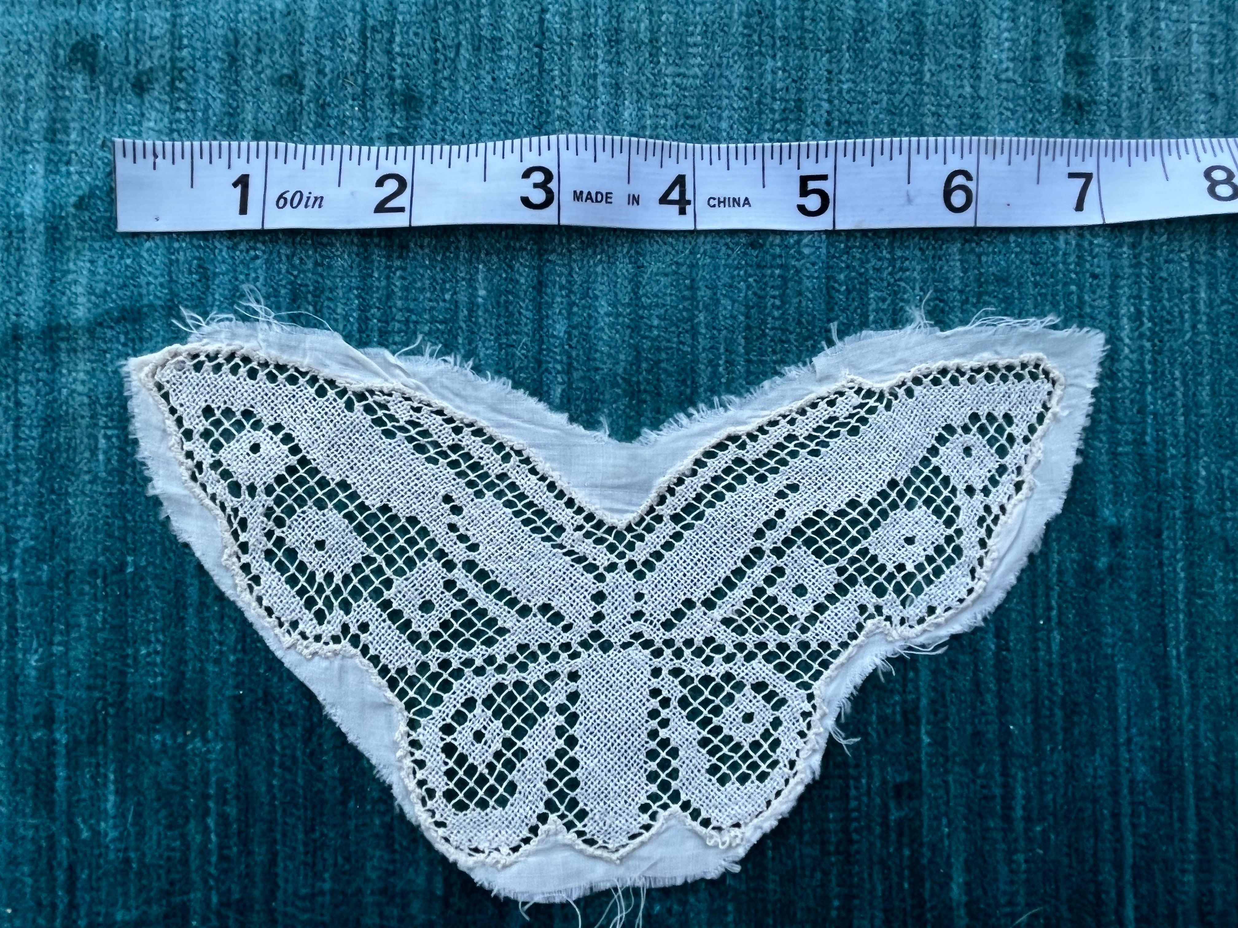 Vintage Edwardian Crochet Lace Butterfly Or Moth Applique | Shop THRILLING