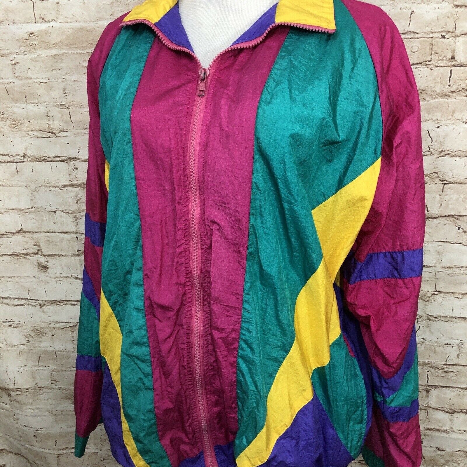 Vintage Colorblock Nylon Windbreaker Jacket 90’s by Crossroads | Shop ...