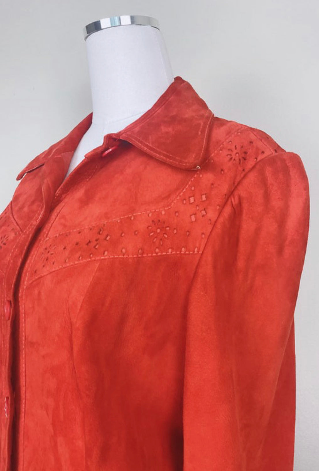 70s Vintage Rust Orange Suede Jacket / 70s | Shop THRILLING