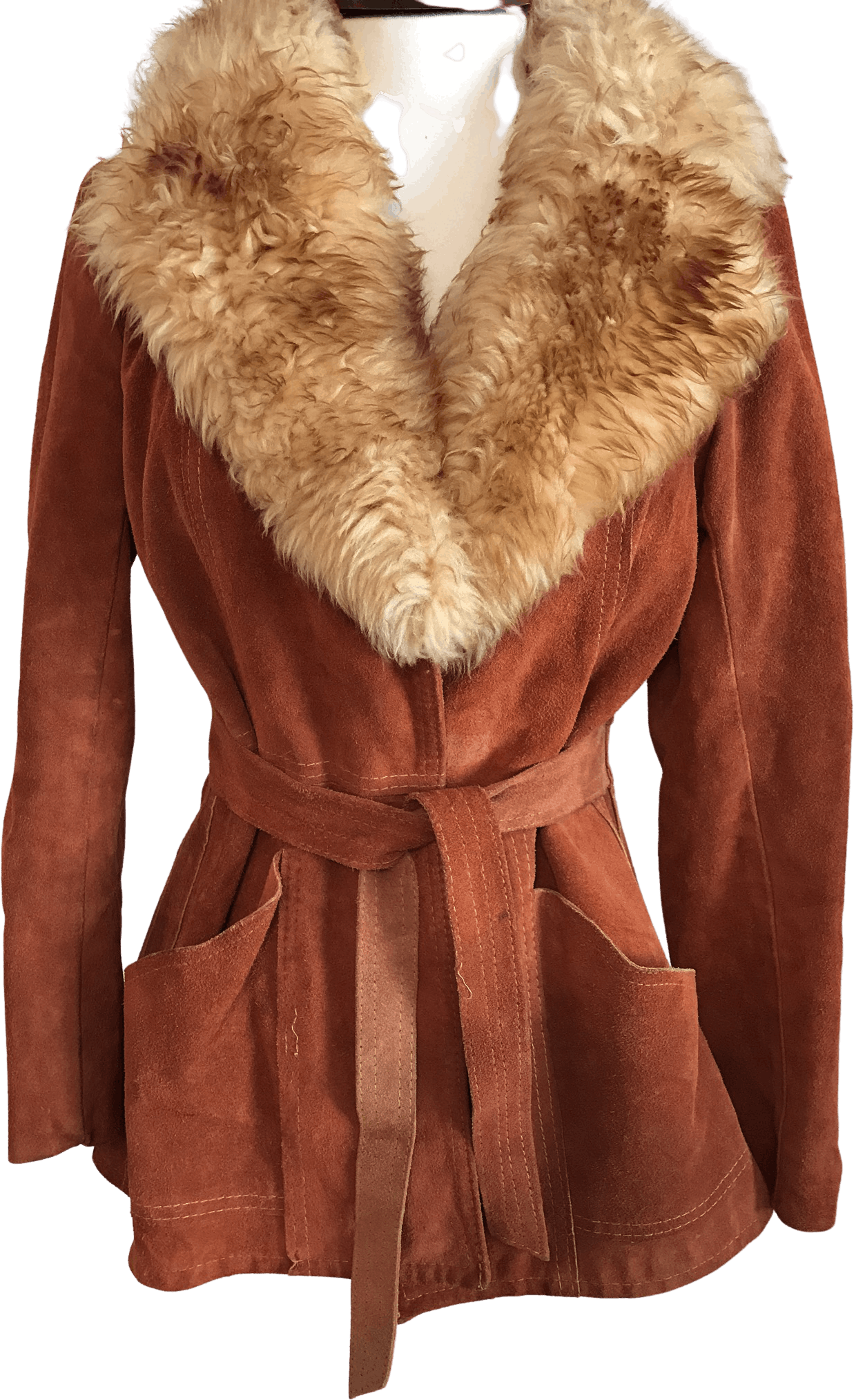 Vintage Almost Famous 70’s Suede Shearling Jacket | Shop THRILLING