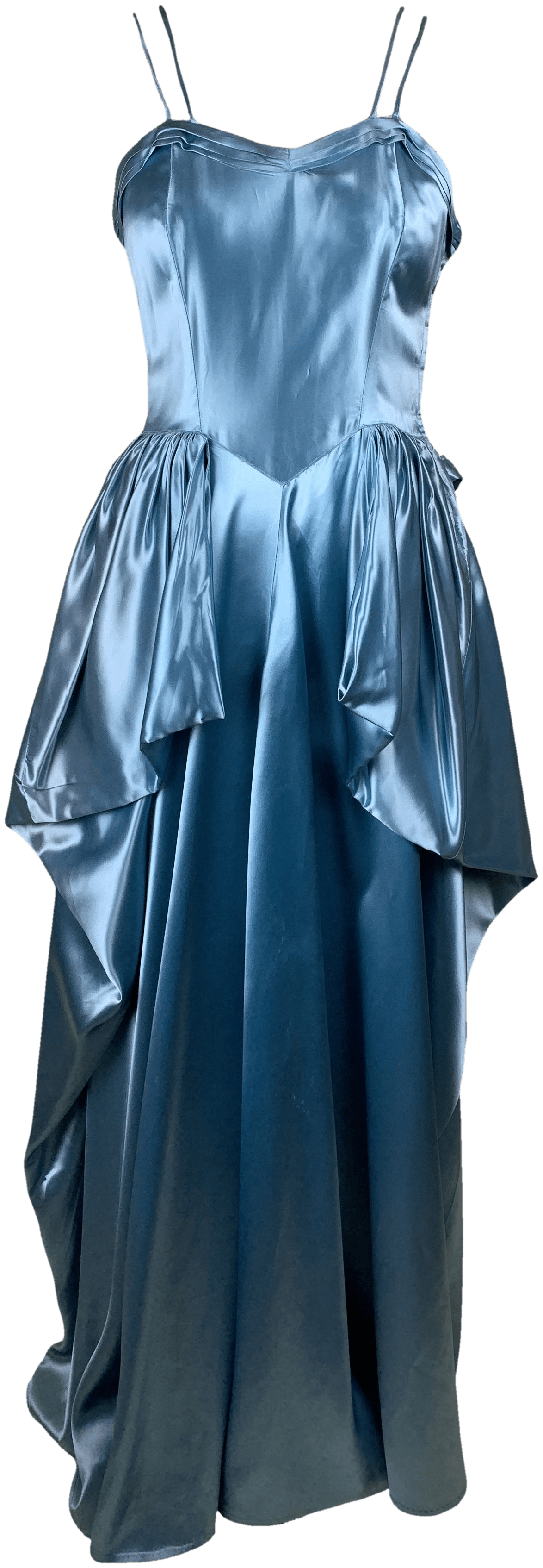 Vintage 50's Handmade Satin Cinderella Gown Dress | Shop THRILLING