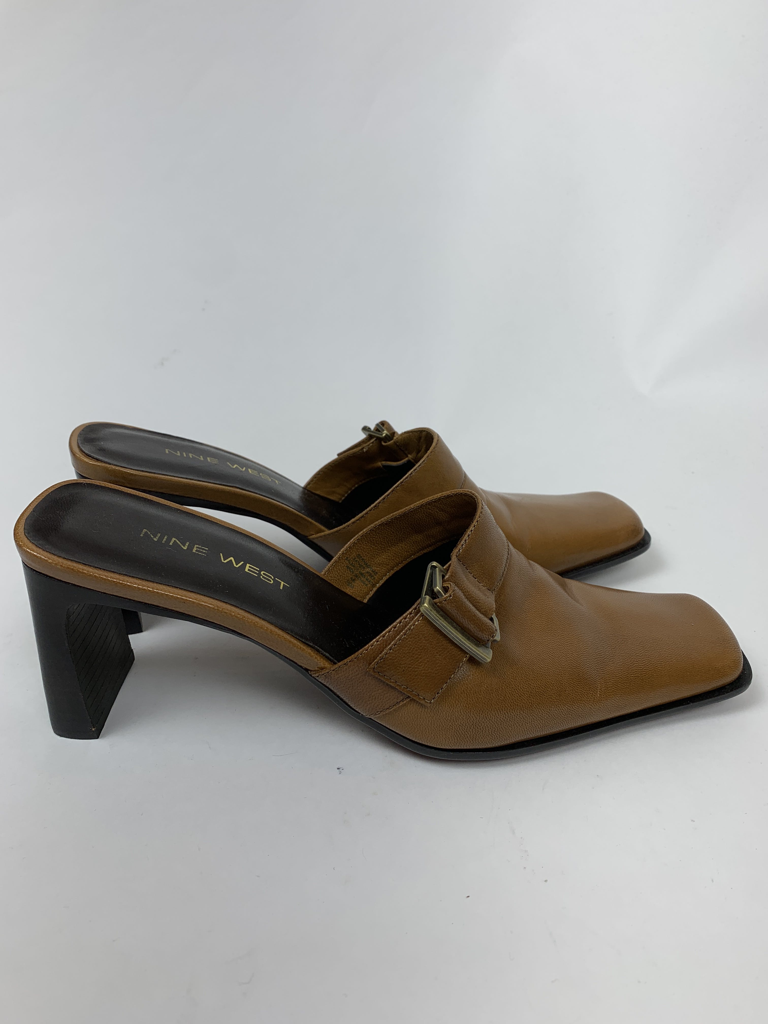 Vintage 90's Buckle Heeled Mules by Nine West | Shop THRILLING
