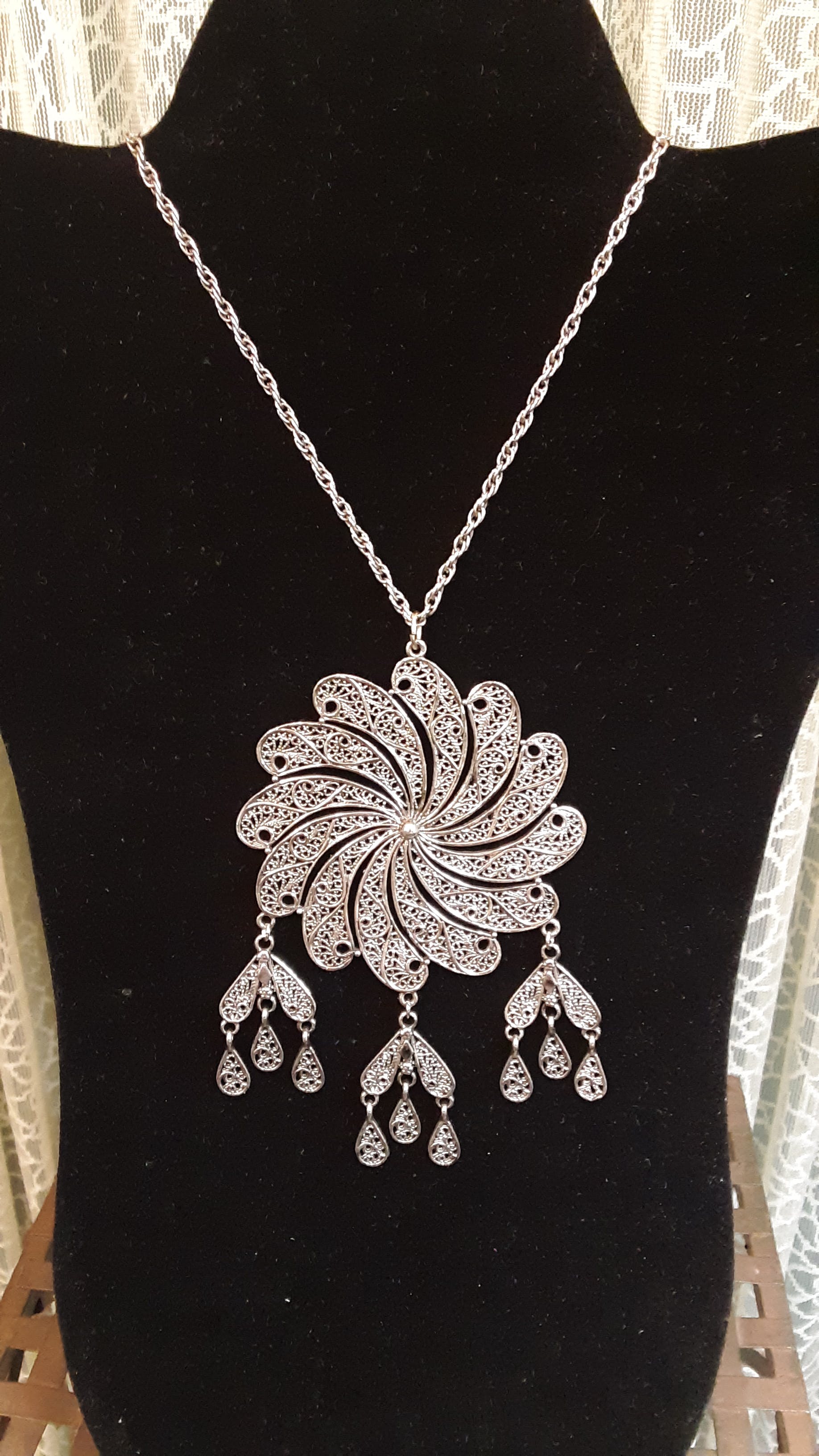 Vintage 70's Large Filigree Medallion | Shop THRILLING