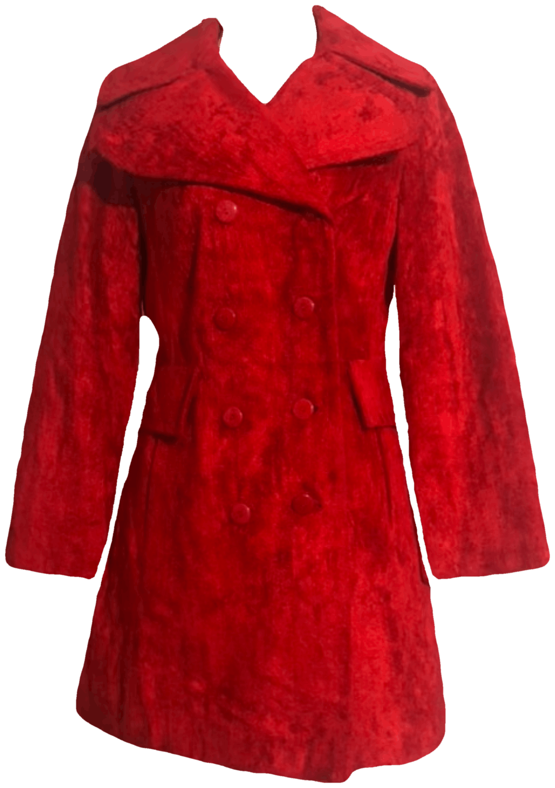 Vintage Vibrant Red Coat with Button Front Closure by Betty Rose | Shop ...