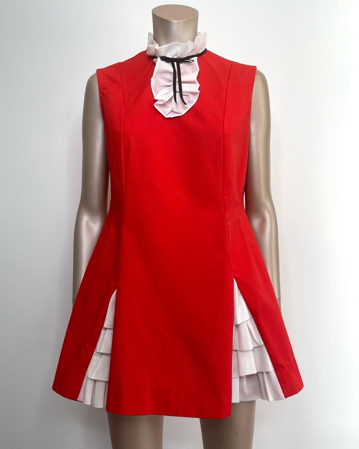 Vintage 60s/70s Mod Mini Dress With Ruffle Inserts- So Cute! | Shop ...