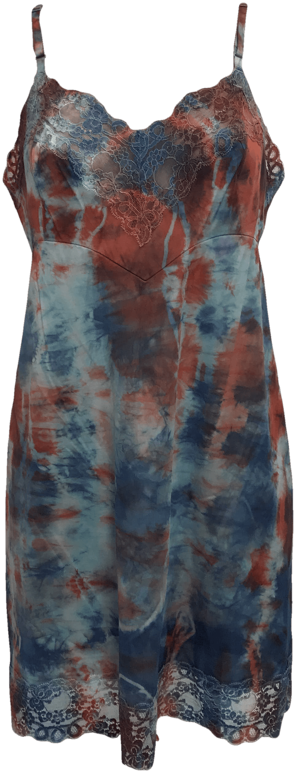 Vintage Red and Blue Tie Dye Slip Dress | Shop THRILLING