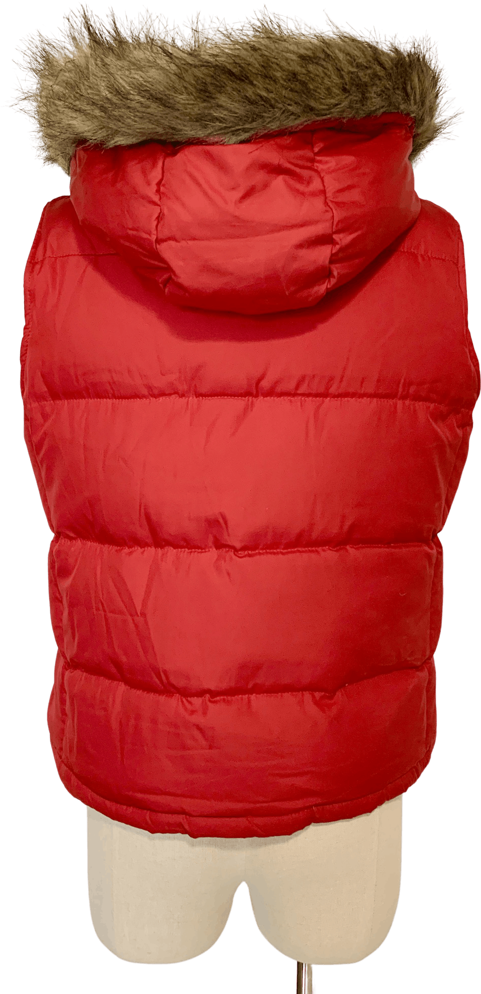 Vintage Red Hooded Puffer Vest | Shop THRILLING