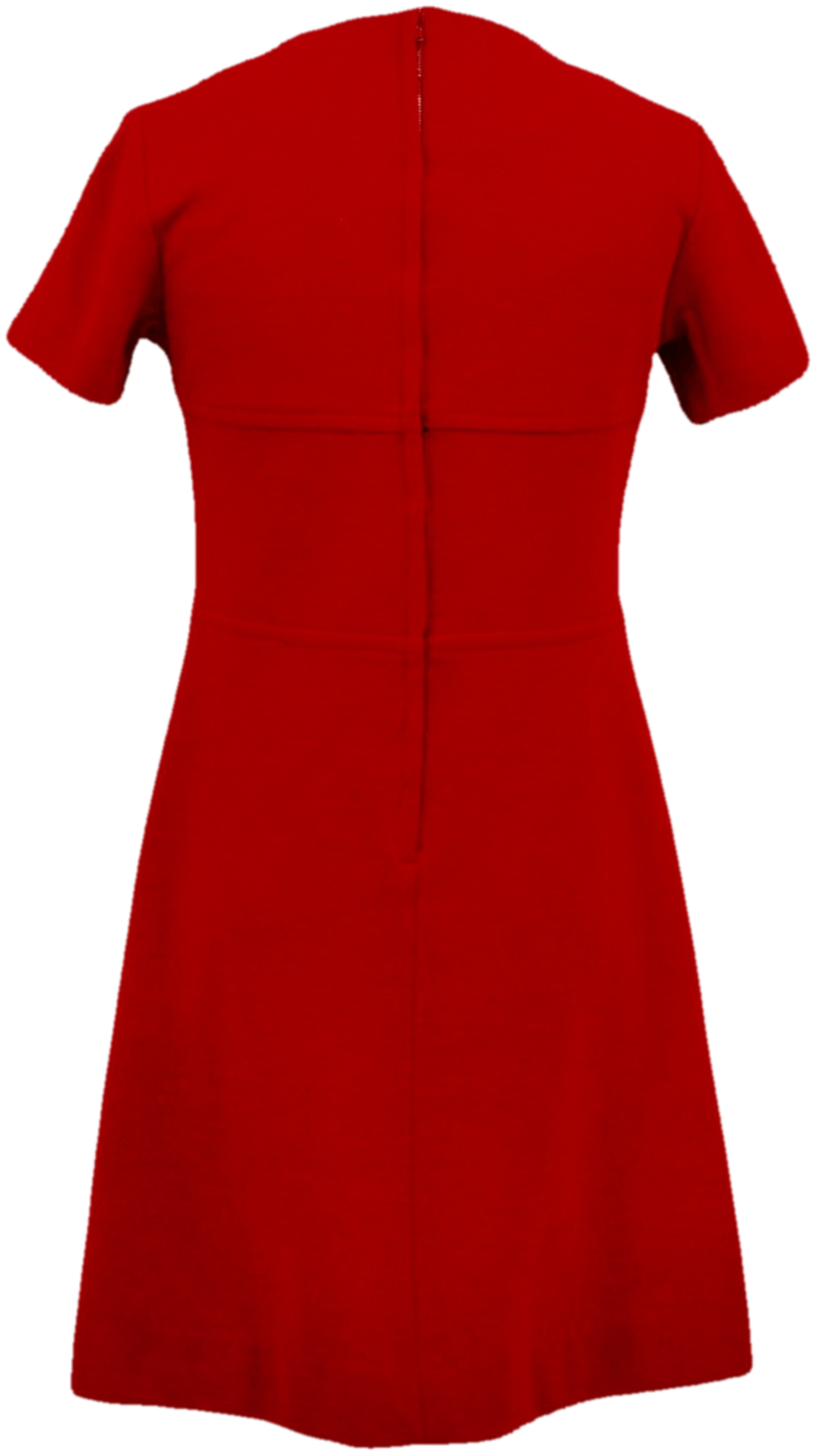 Vintage Red Short Sleeve Midi Dress | Shop THRILLING