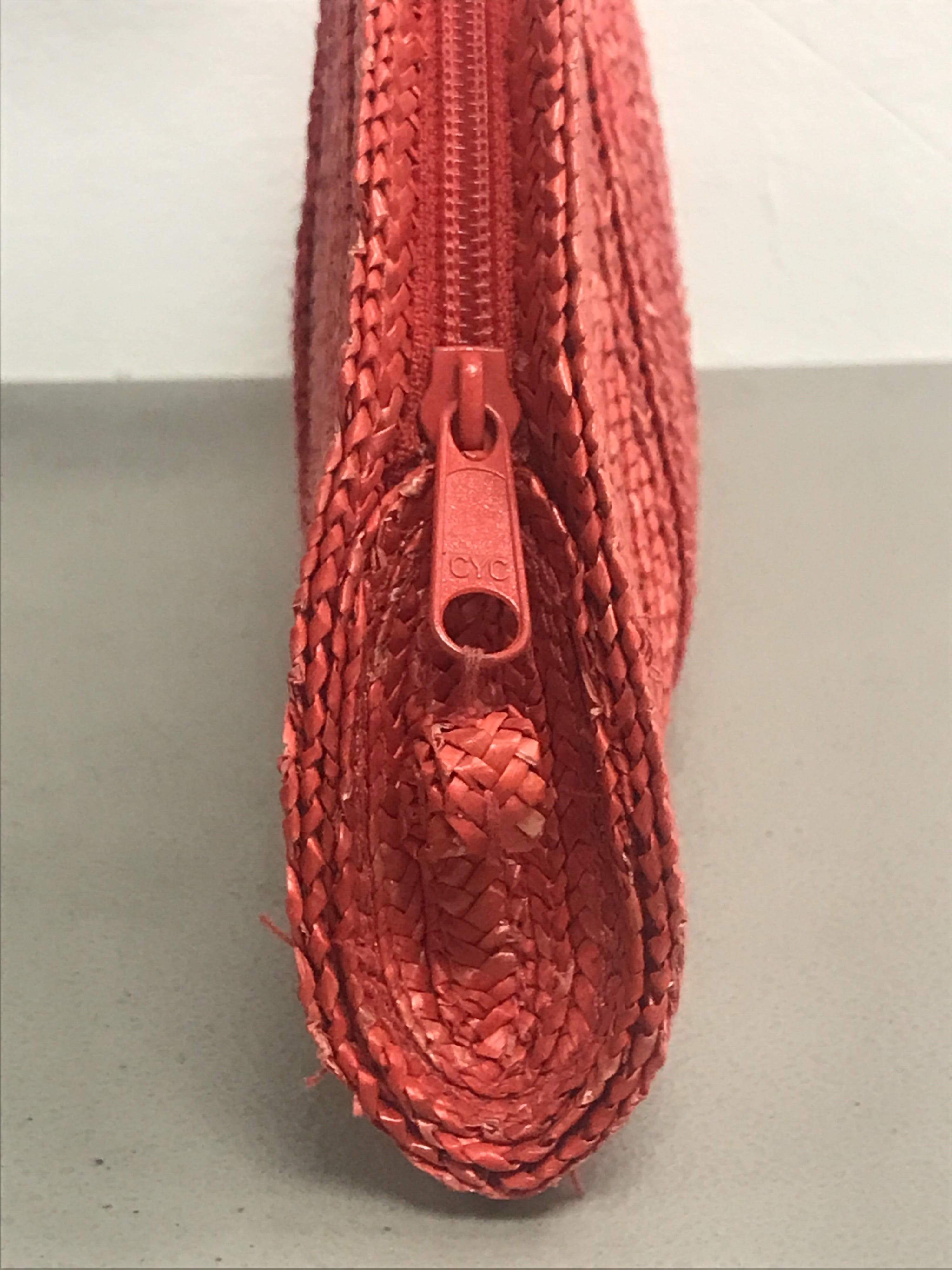 Vintage Red Basket Weave Clutch | Shop THRILLING