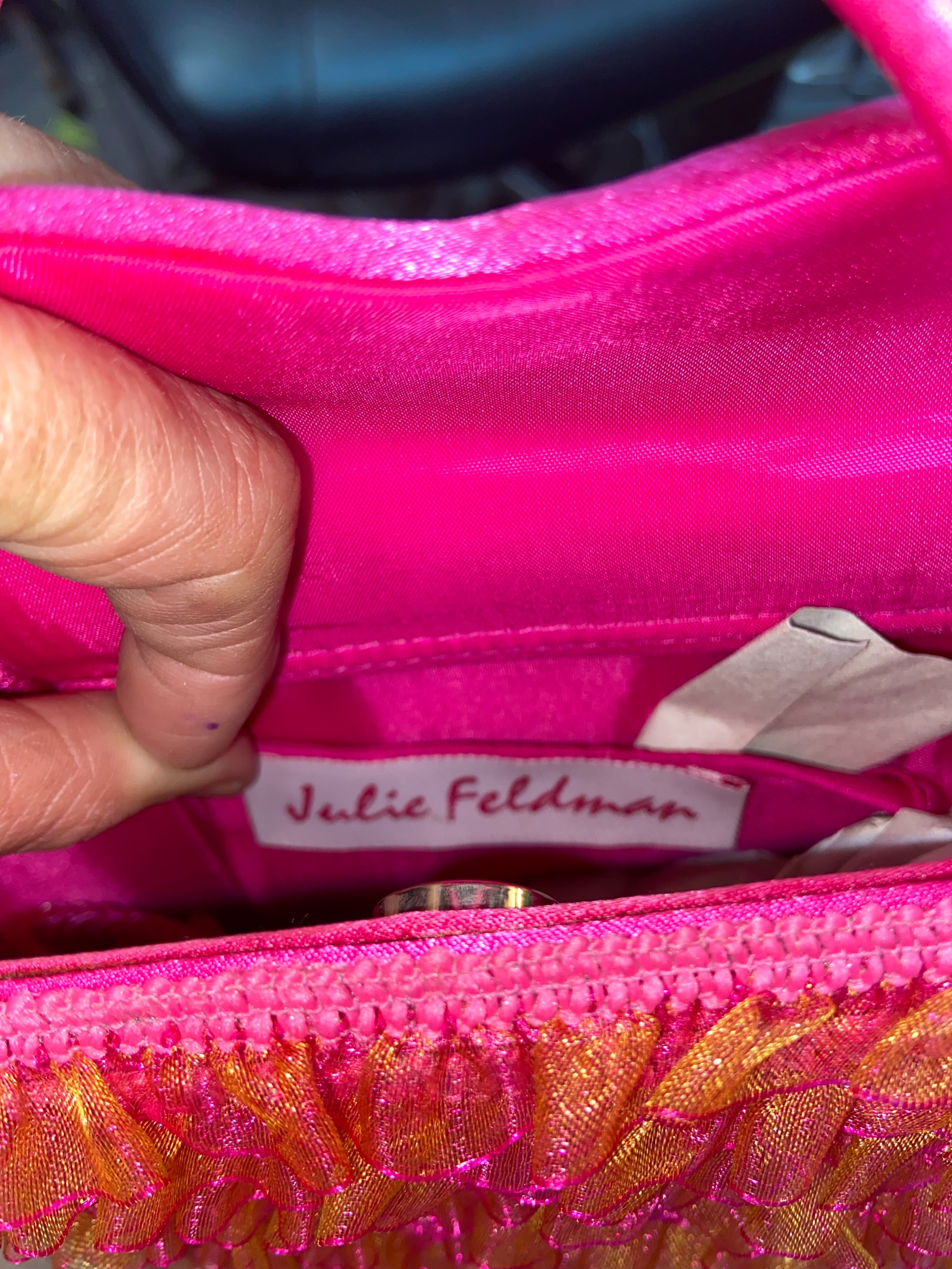 Vintage Ribbon Ruffly Mini Purse by Julie Feldman | Shop THRILLING