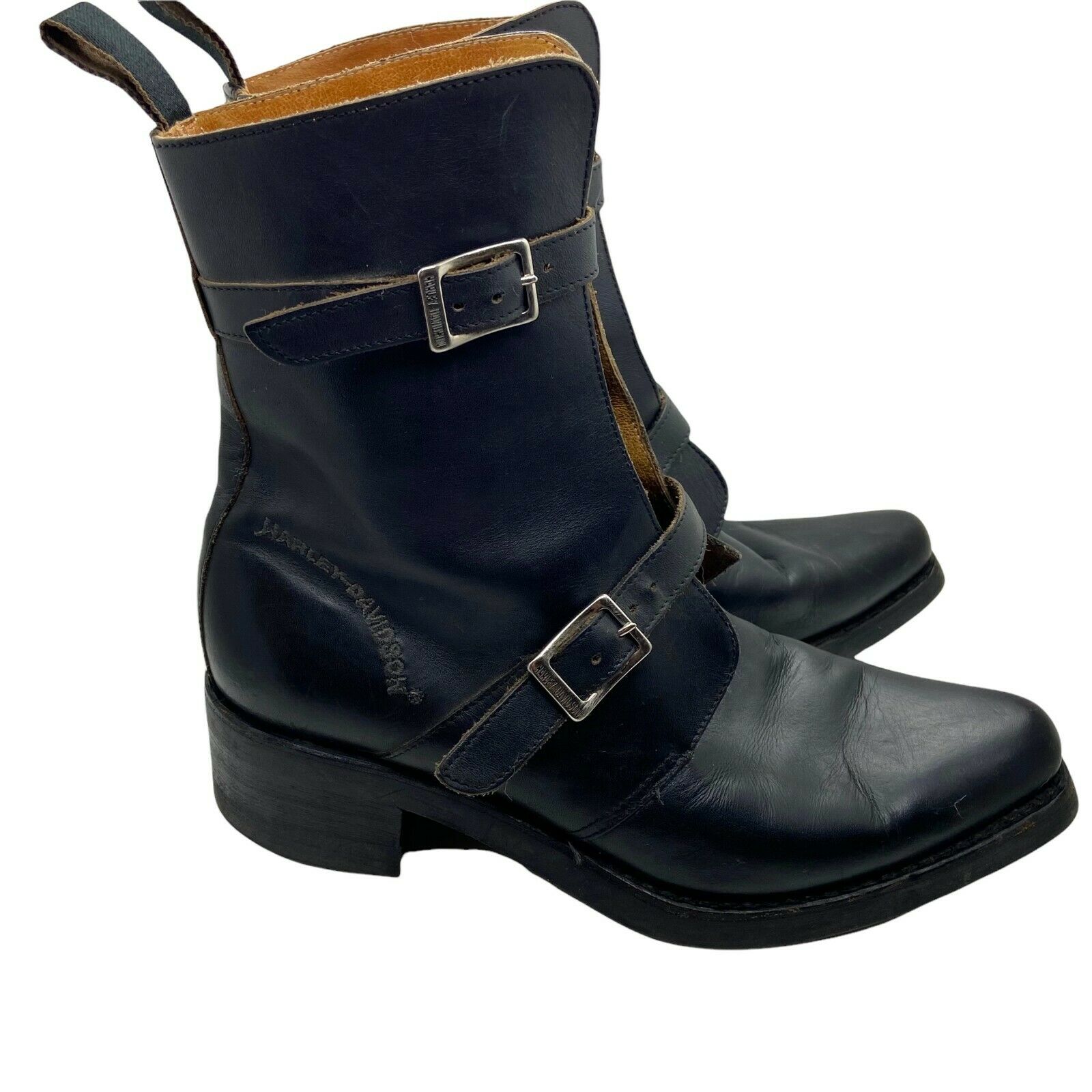 Vintage Black Genuine Leather Italian Riding Boots Sz 10 By Harley ...