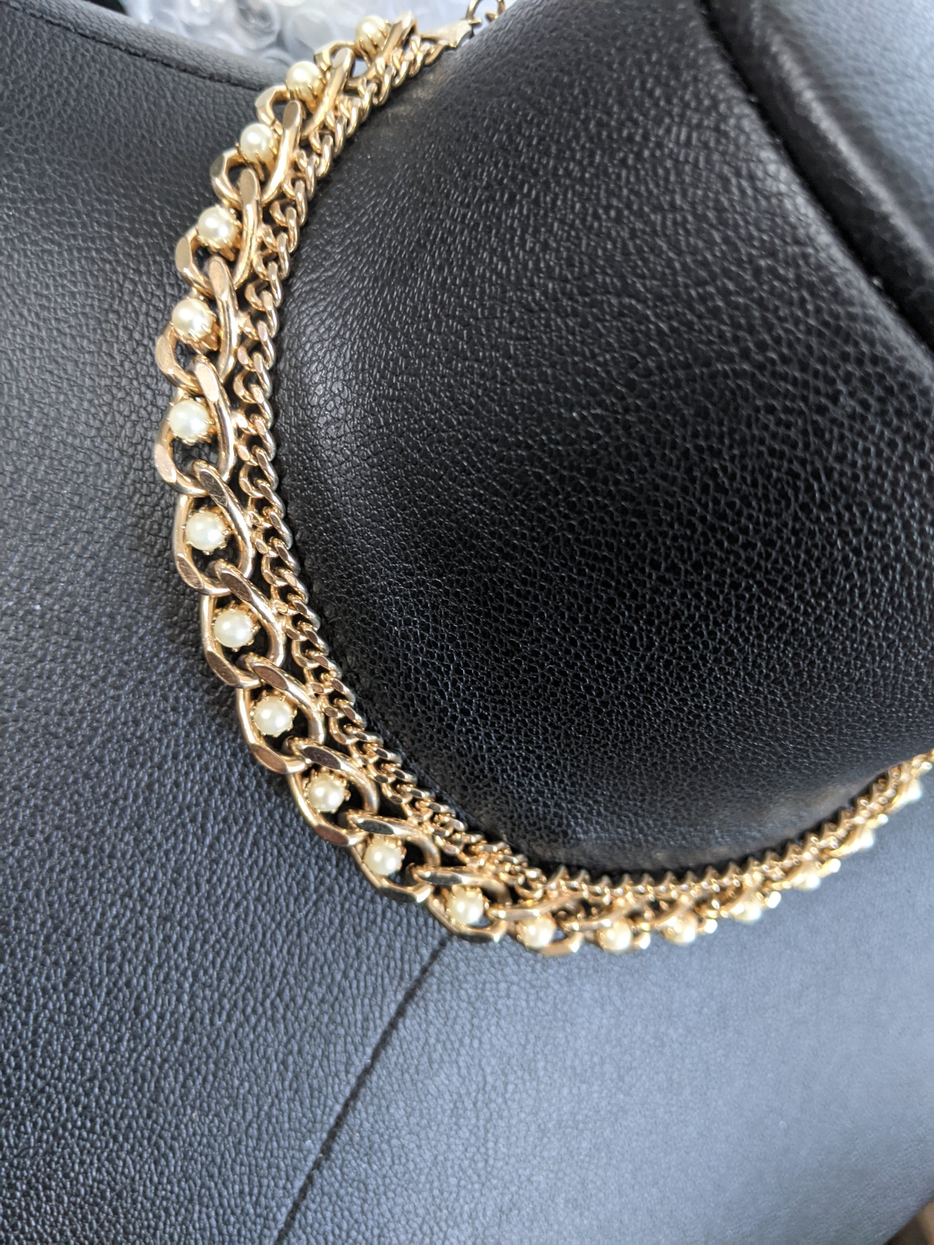 Vintage Rocker Chic Pearl Chain Necklace | Shop THRILLING