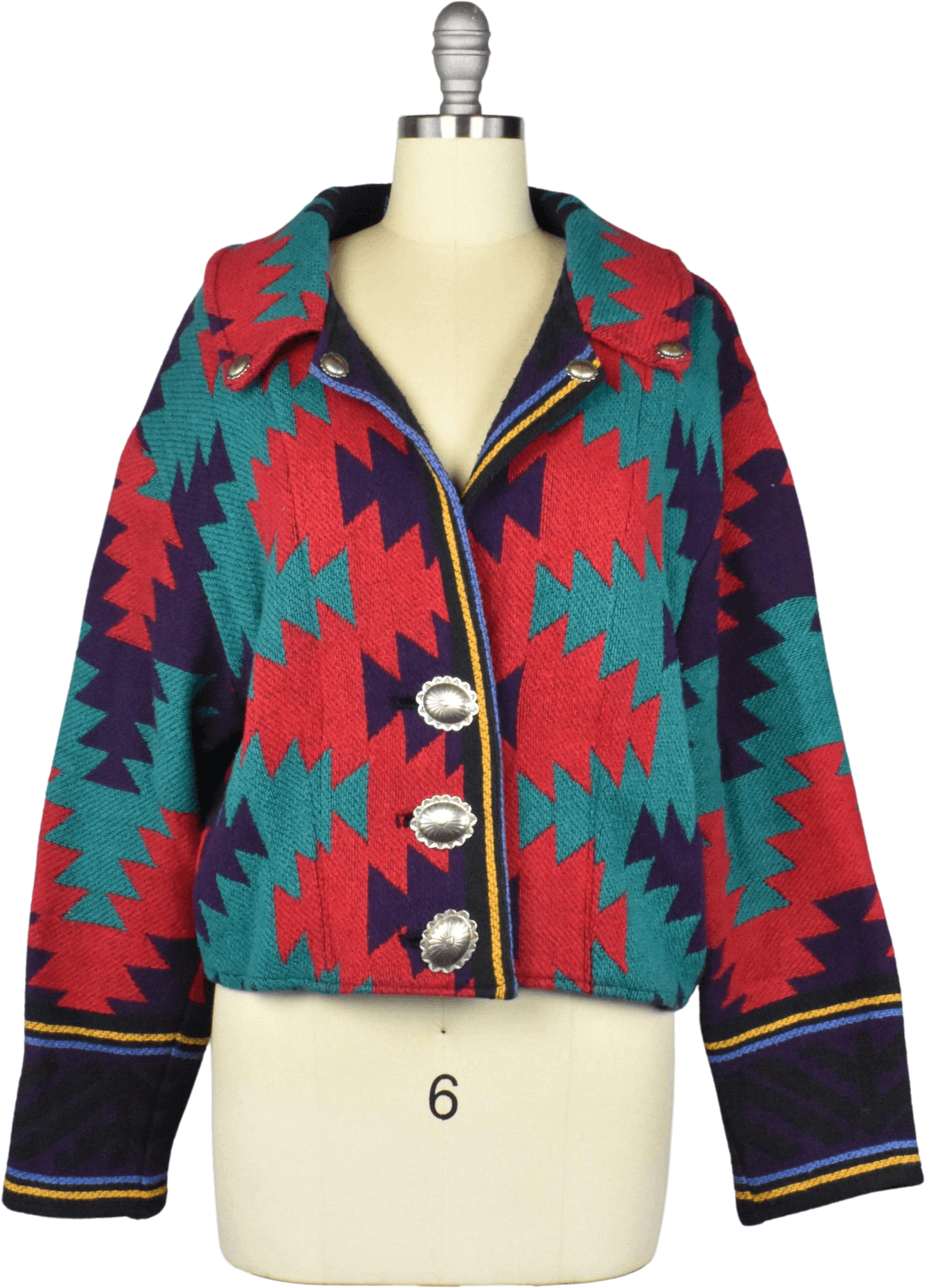Vintage Southwestern Jacket with Concho Buttons by Silverado | Shop ...