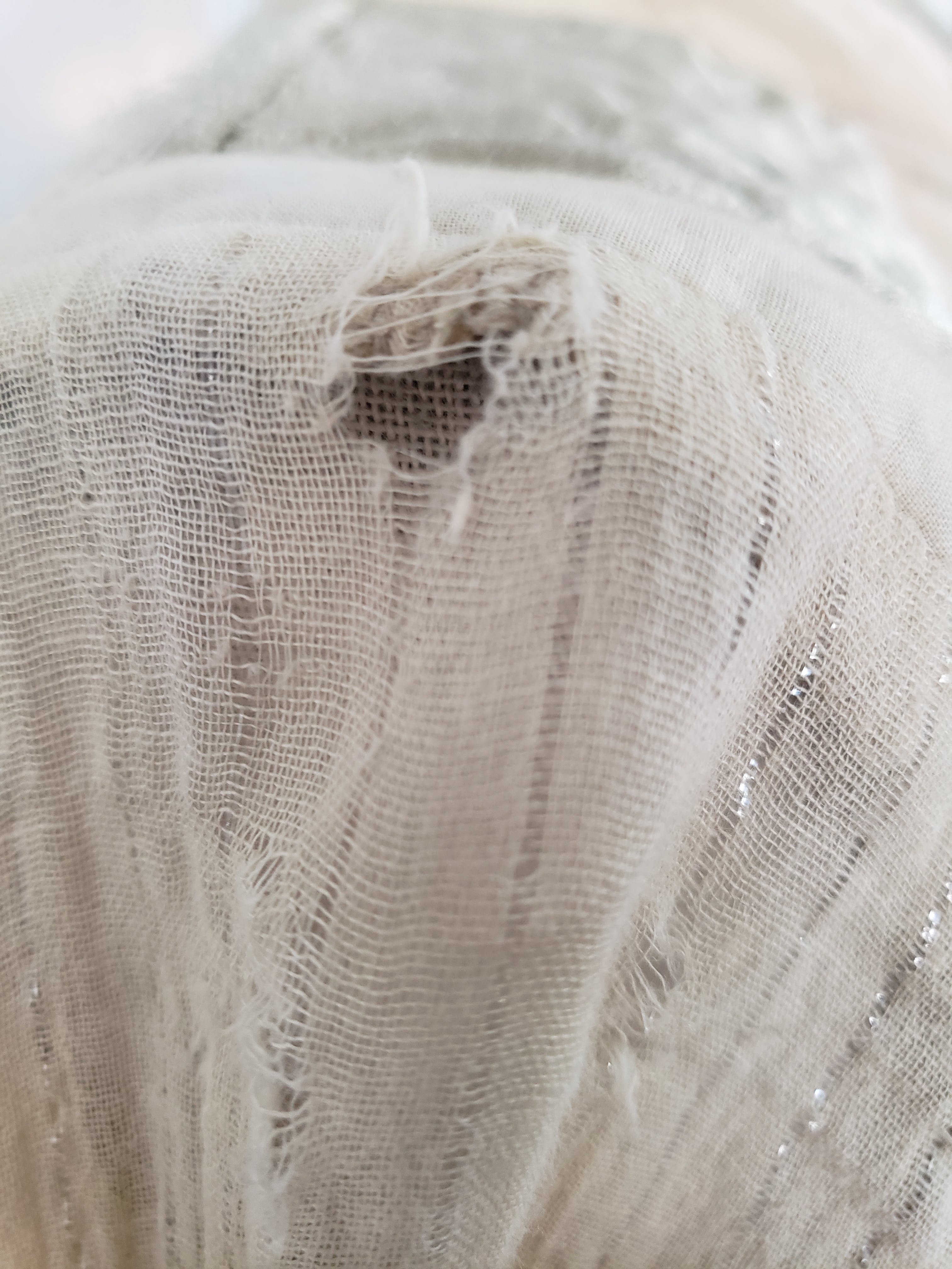 Vintage Sparkly Beige Blouse with Quilted Top | Shop THRILLING