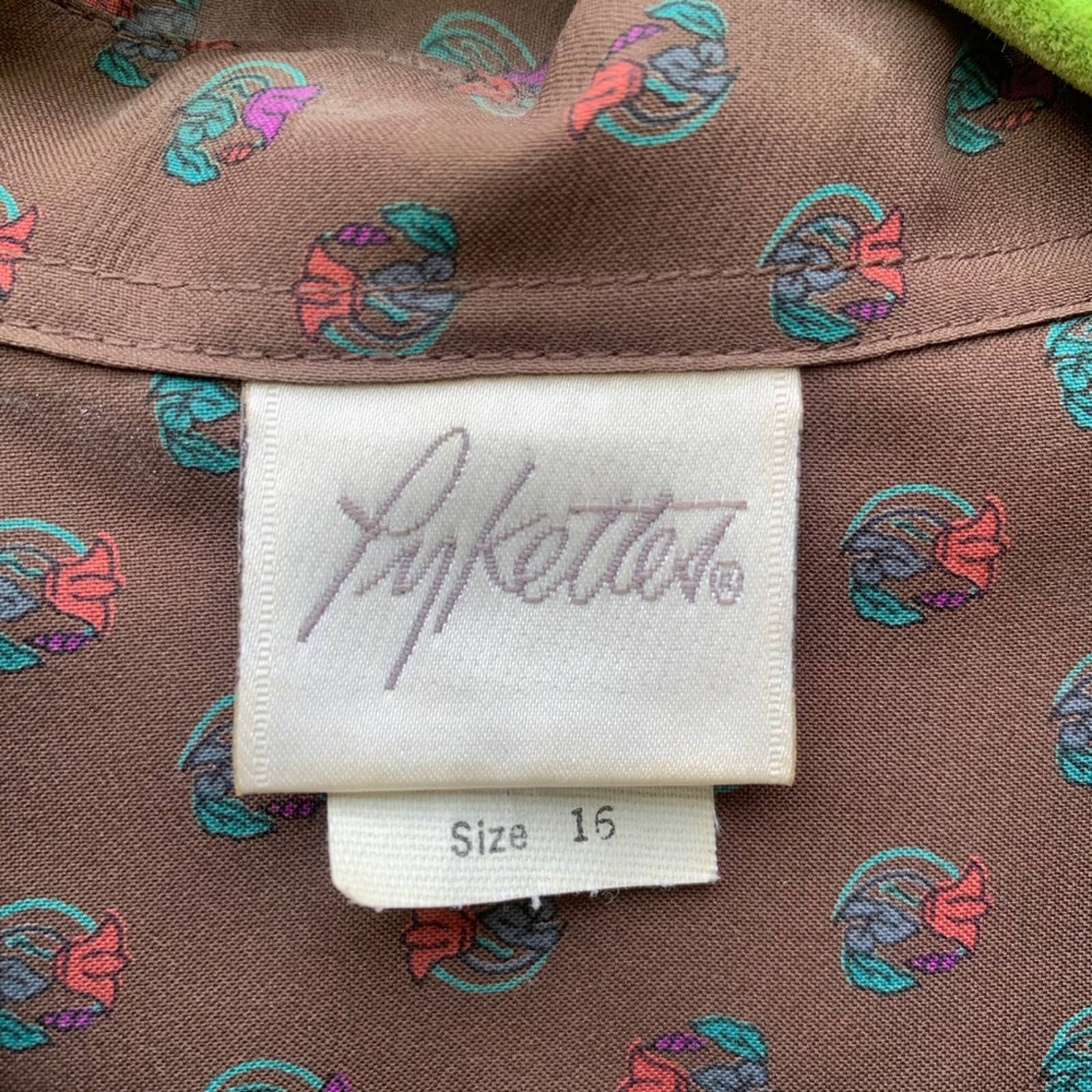 Vintage Pykettes Ruffle Shoestring Secretary Tie Blouse by Pykettes ...