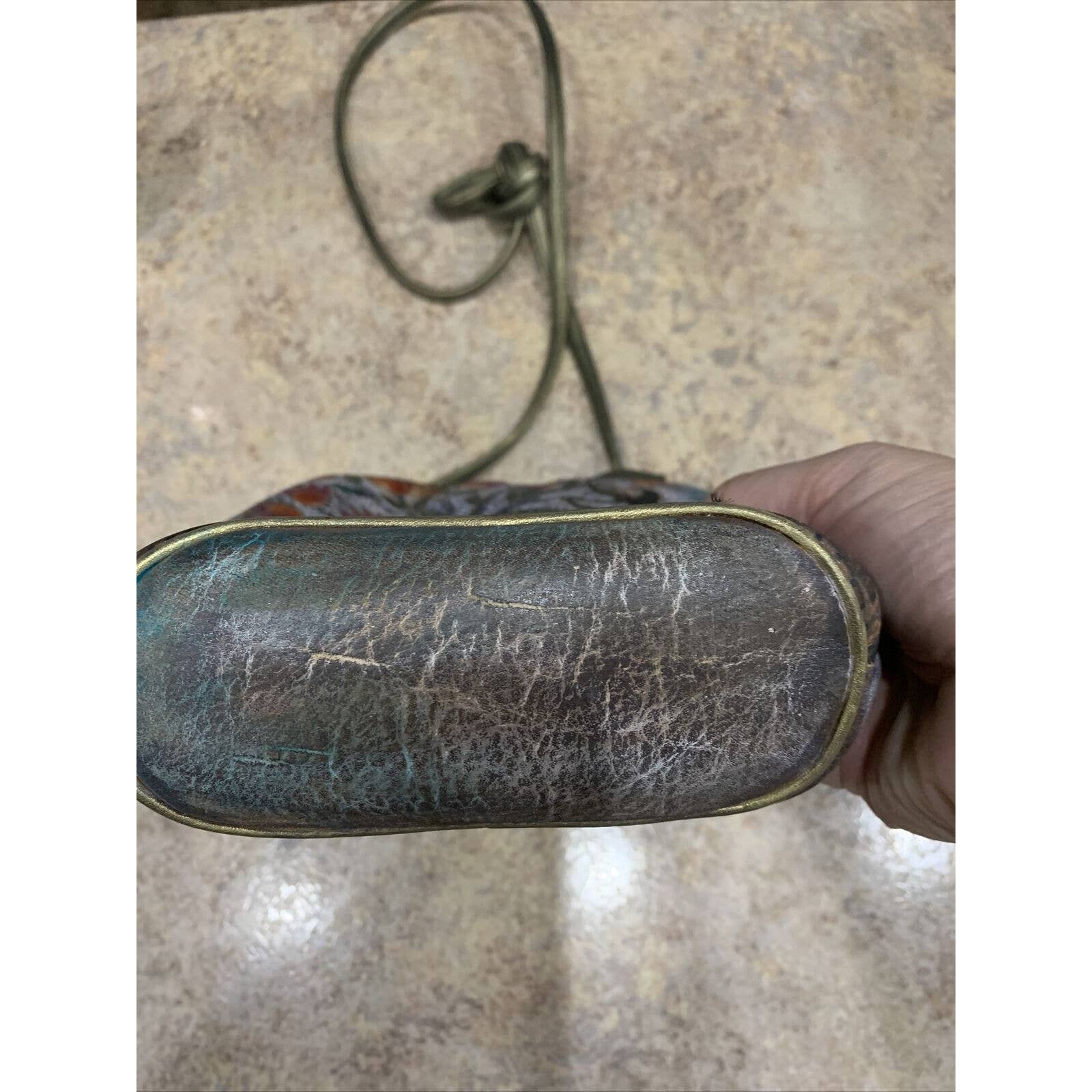 Vintage Jane Yoo Hand Painted Wearable Art Crossbody Bag by Jane Yoo ...