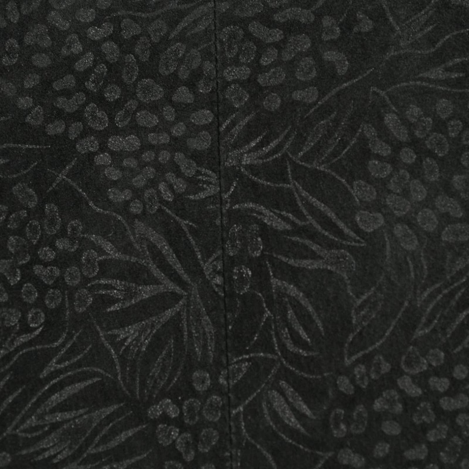 Vintage 80s Black Leather And Floral Embossed Suede Jacket By Fitz ...