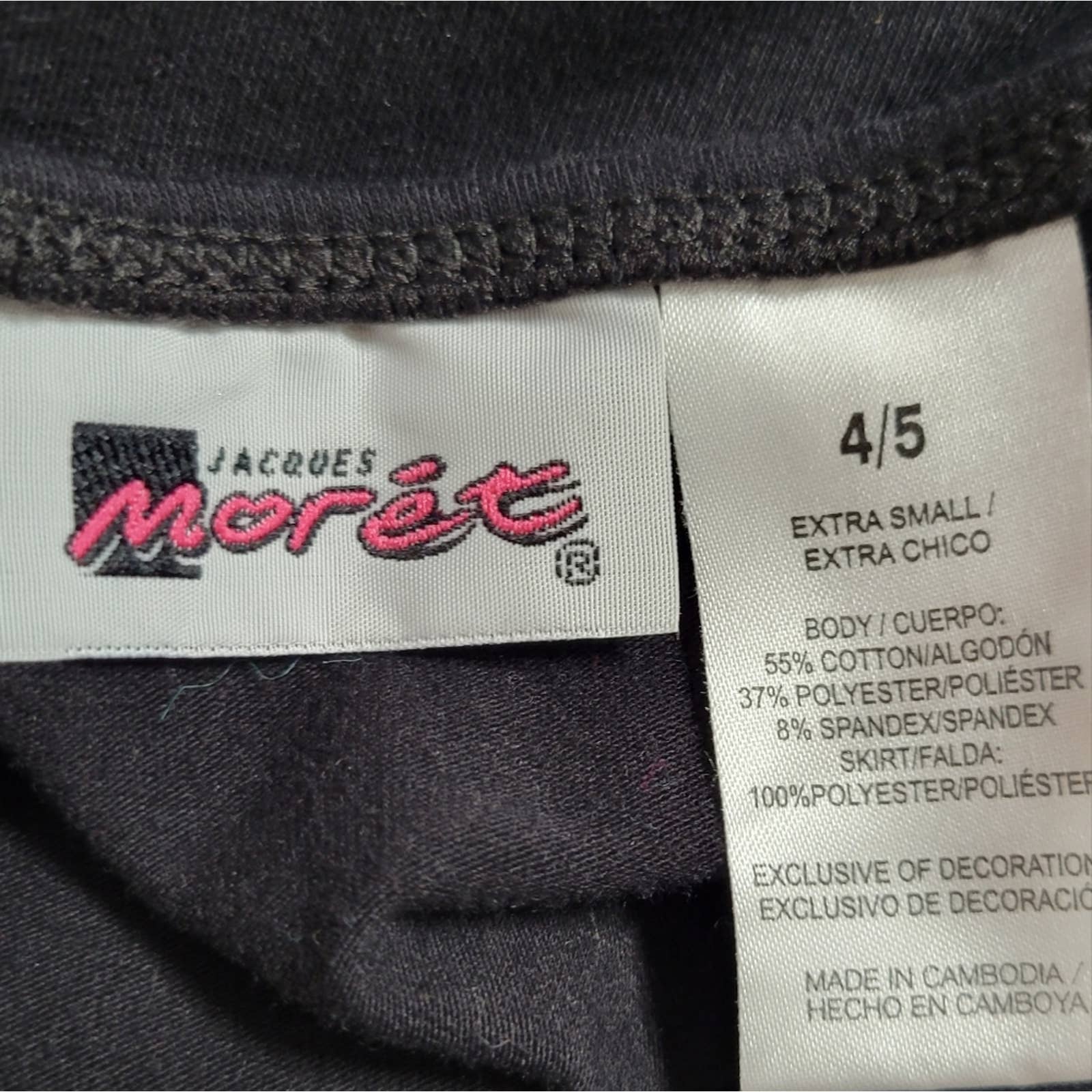 Vintage Rainbow Studded Black Leotard Dance Costume by Jacques Moret ...