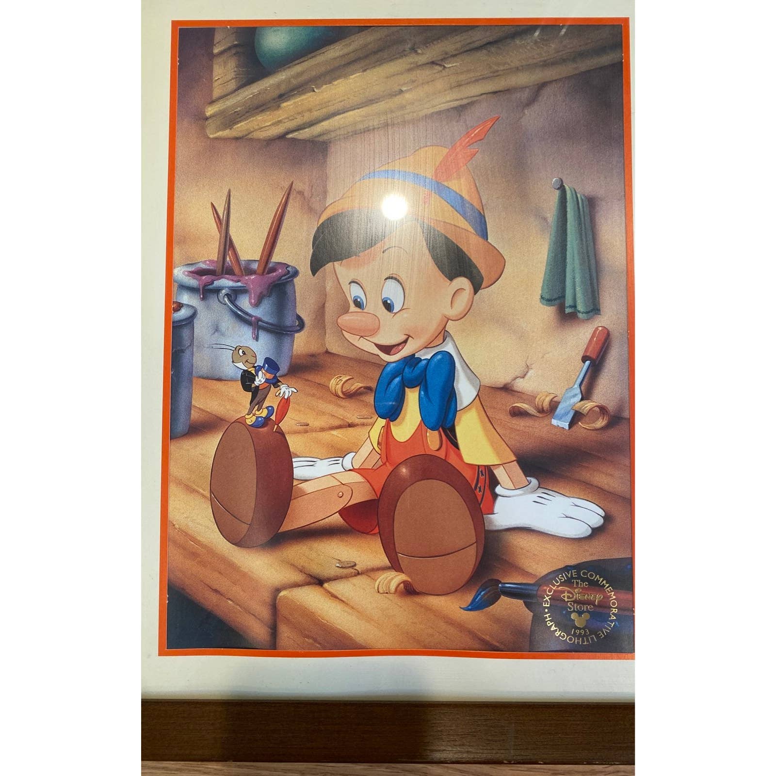 Vintage Disney 1993 Pinocchio Lithograph by Disney | Shop THRILLING