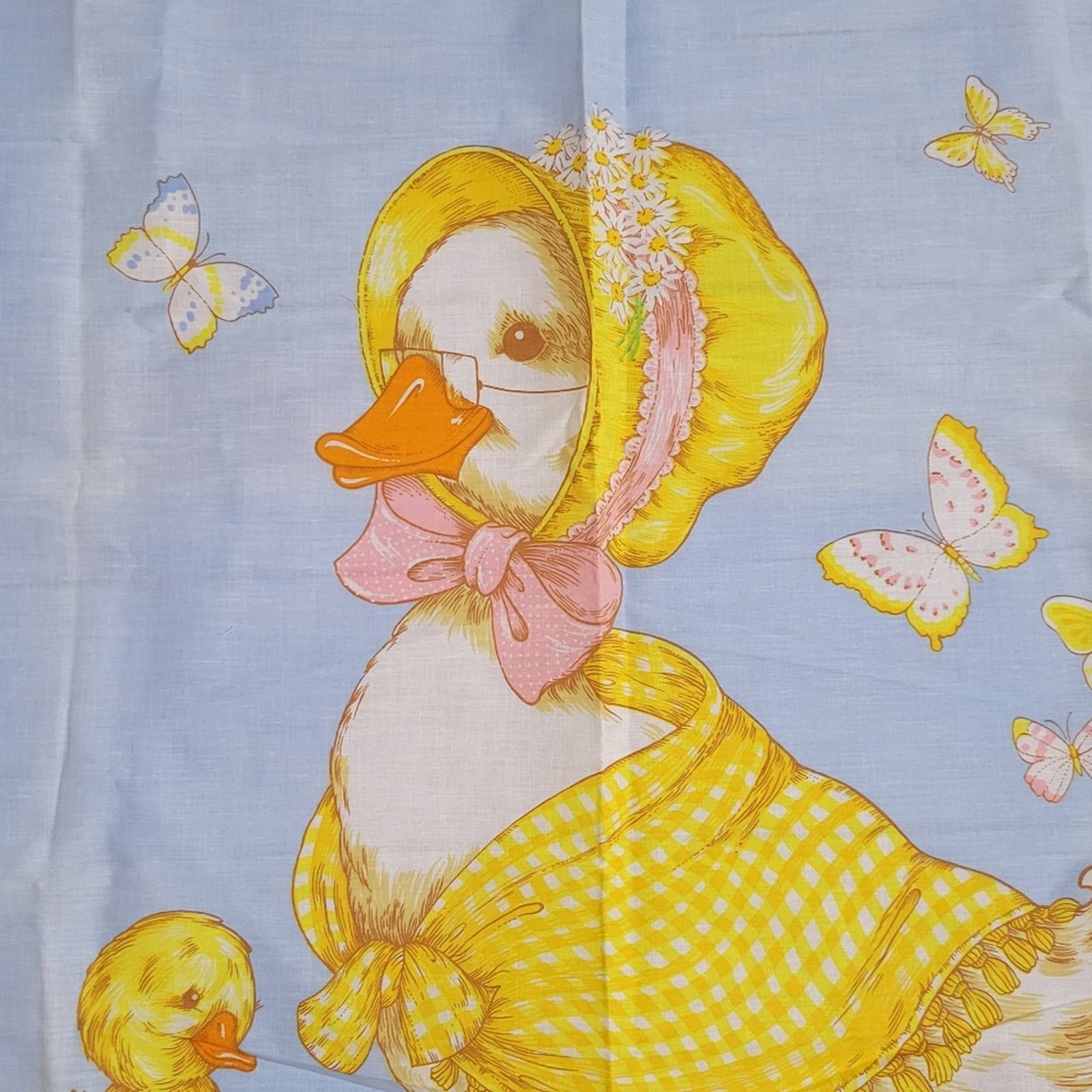 Vintage Cranston Print Works Storybook Mother Goose Fabric Panel | Shop ...