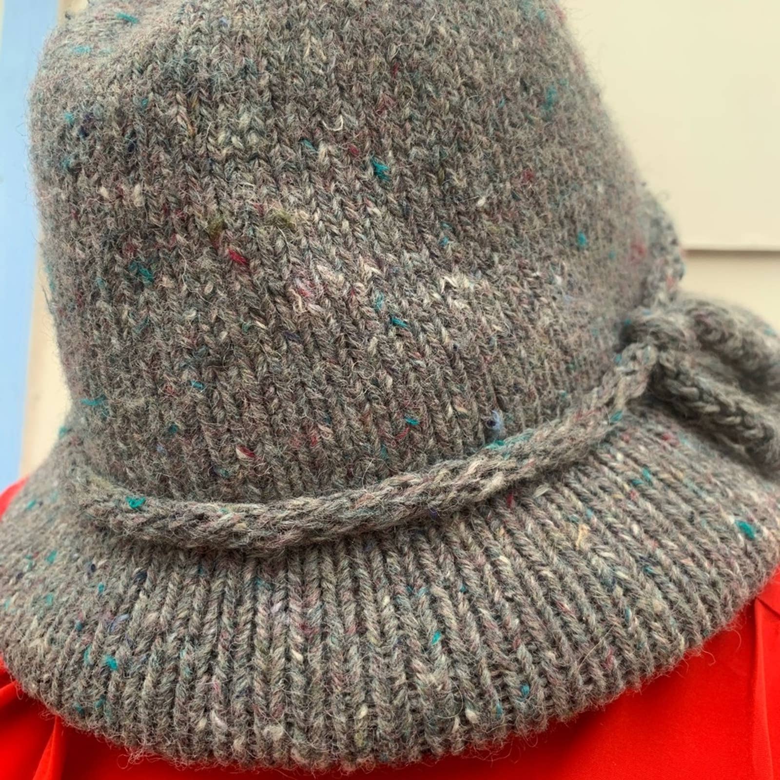 Vintage Knitted Gray Fedora Hat by Hansen | Shop THRILLING