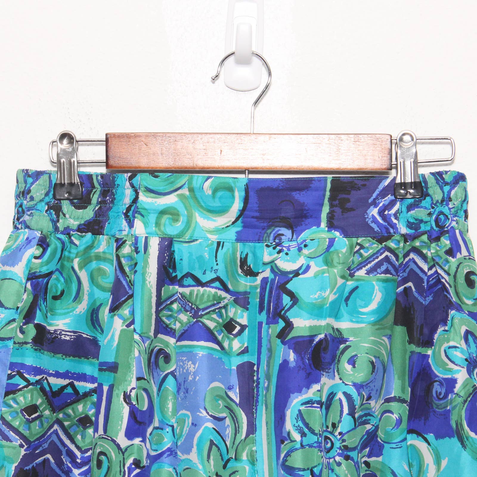 Vintage 80s/90s 100% Silk Floral Culottes Size M By Options Melrose ...