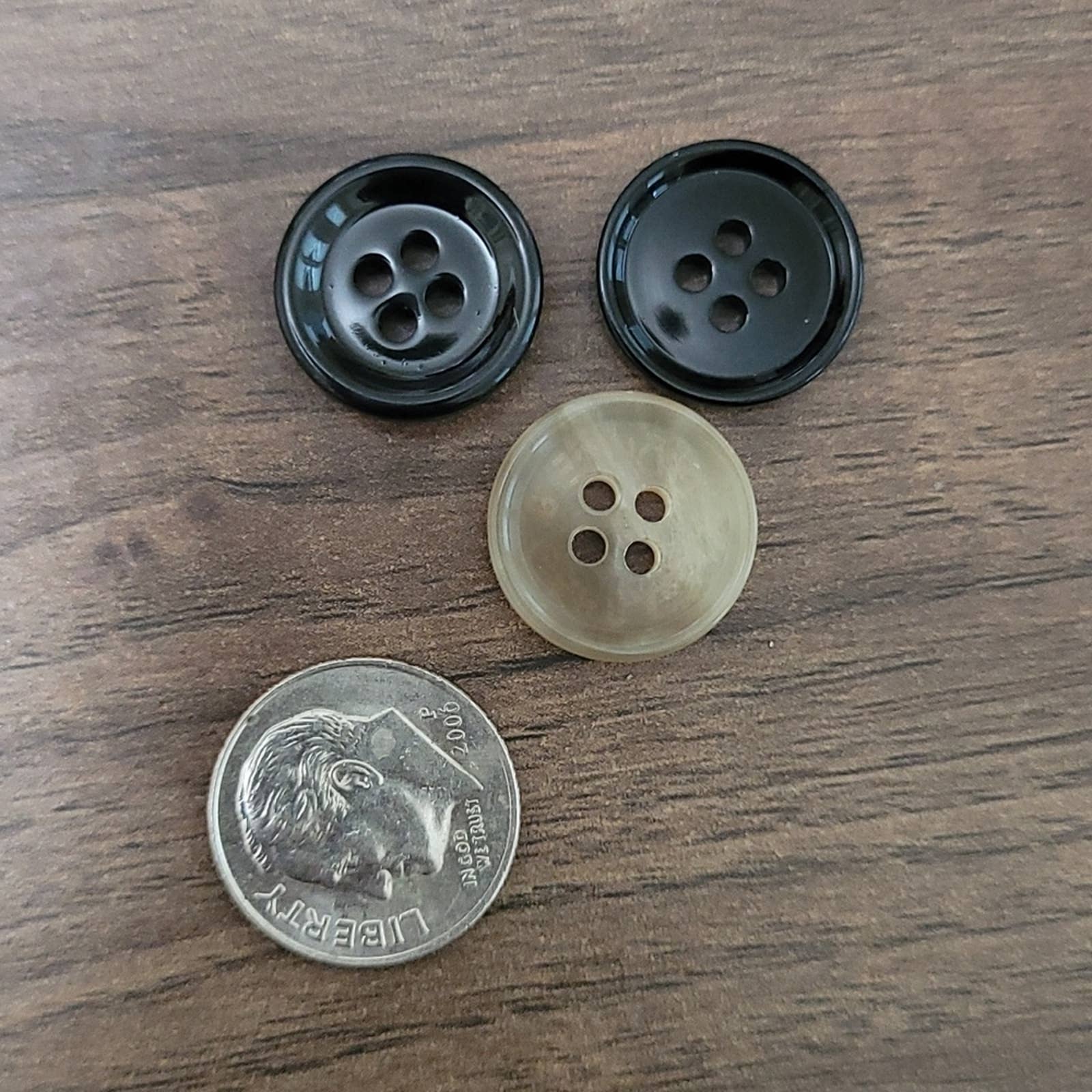 Vintage Set of 3 Four-Hole Buttons by Dolce & Gabbana | Shop THRILLING