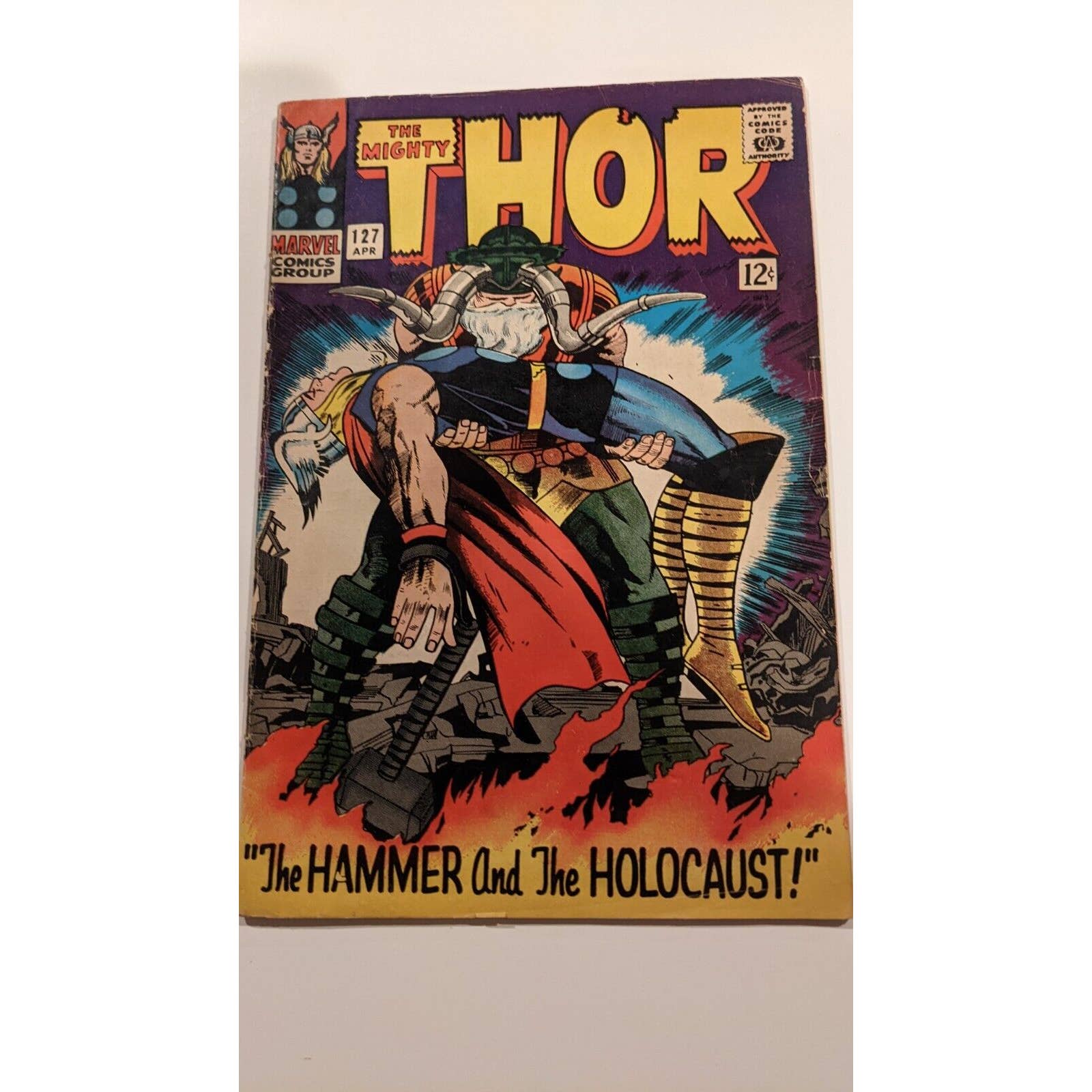 Vintage Thor #127 1st Pluto! Marvel 1966 Hammer and Holocaust by Stan ...
