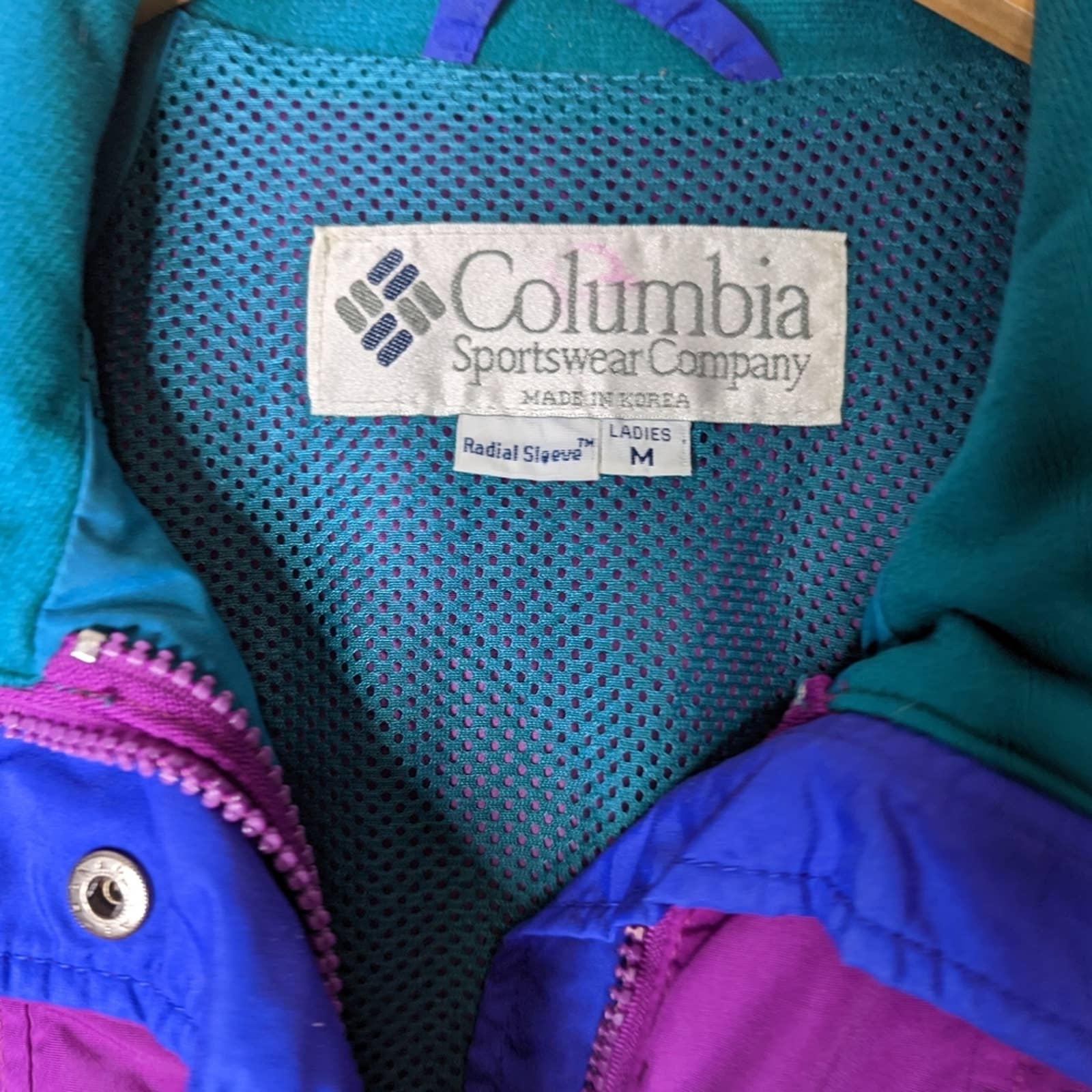 Vintage 80s 90s Double Whammy Colorblock Shell Jacket M by Columbia ...