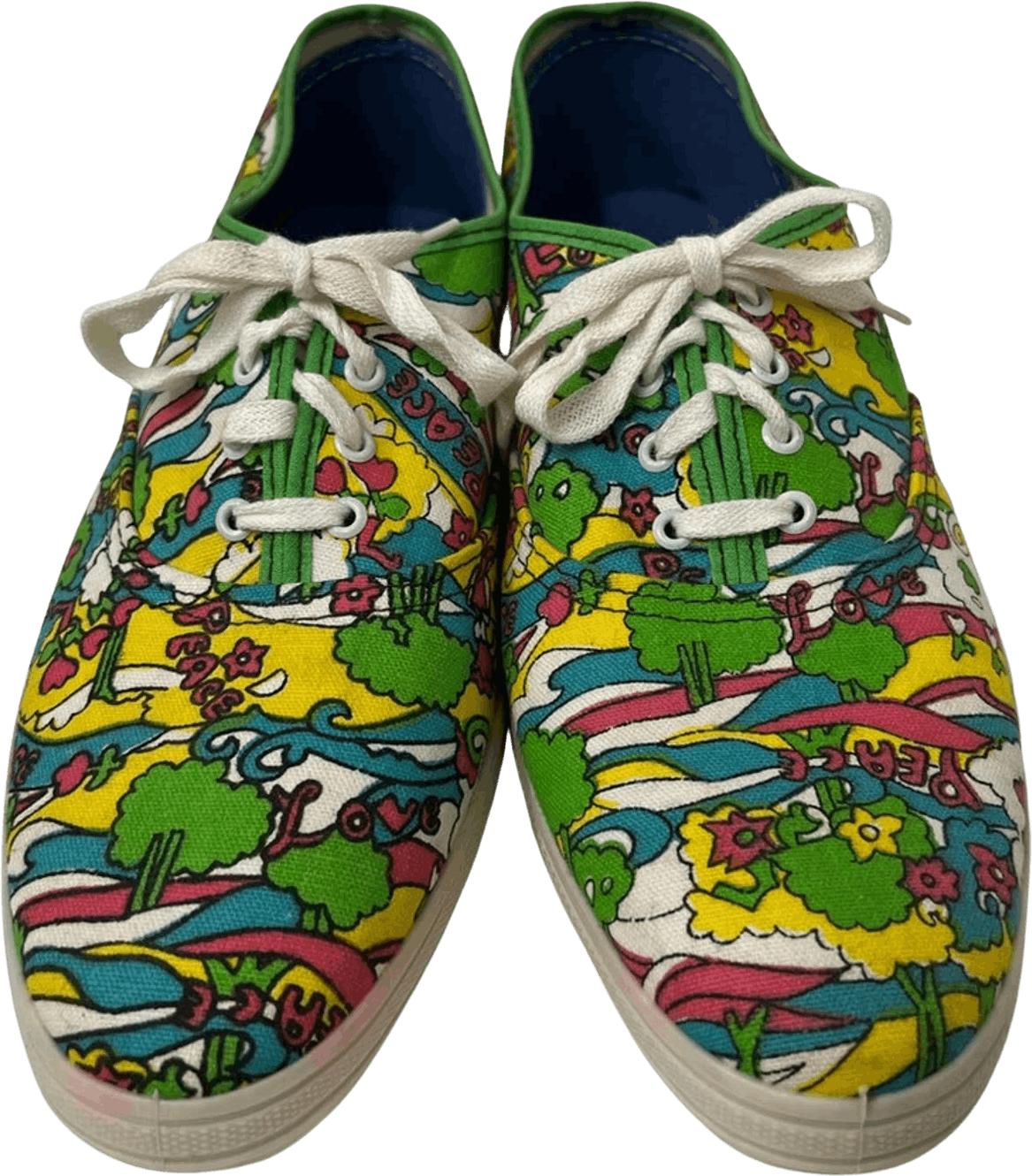 Rare New Vintage Shoes Trippy Lsd 70s 80s 90s Sneaker Colorful Dopamin ...