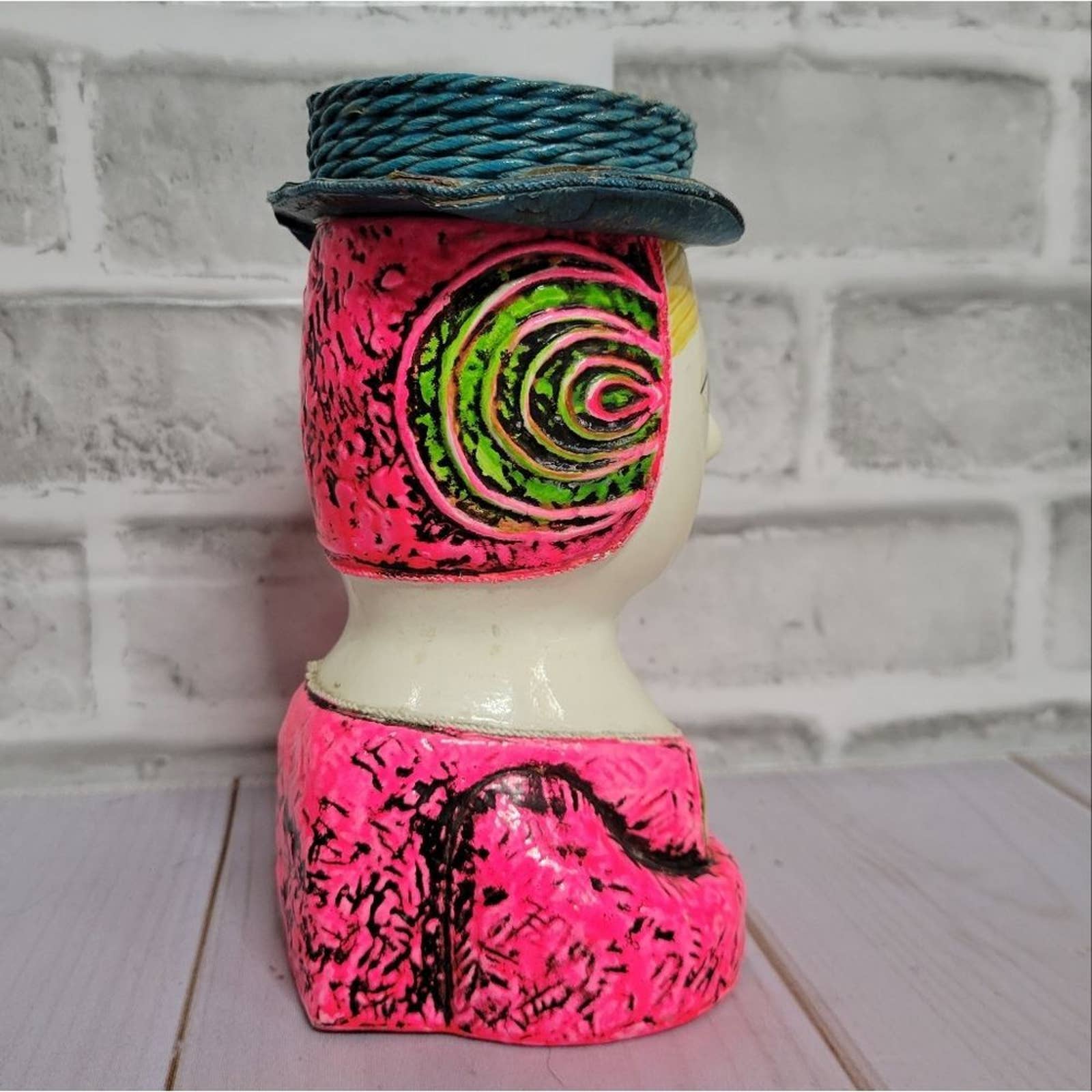 Vintage Italian Sculpture - Paper Mache Over Wood Hand Painted | Shop ...