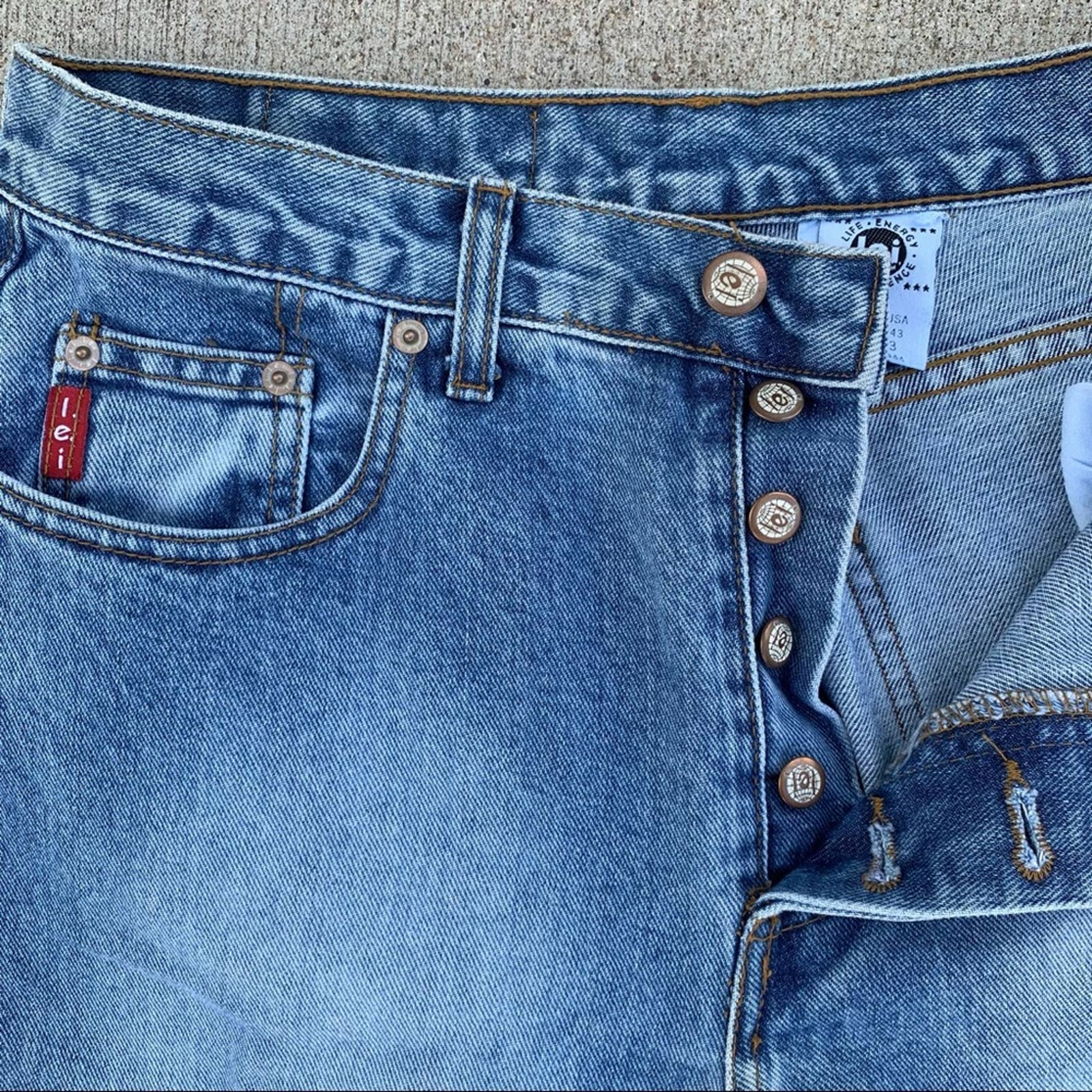 Vintage Pierced Details High Rise Button Fly Jeans by Lei | Shop THRILLING