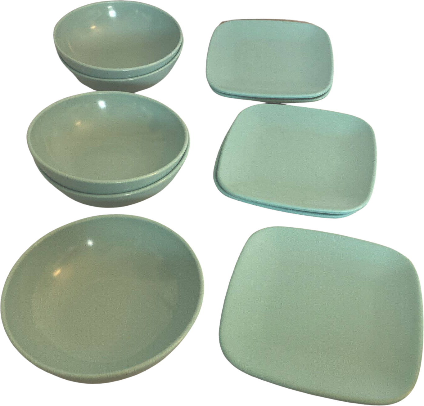 Vintage Stetson Melmac Melamine 10pc Plates Bowls Mcm Dinnerware Serve ...