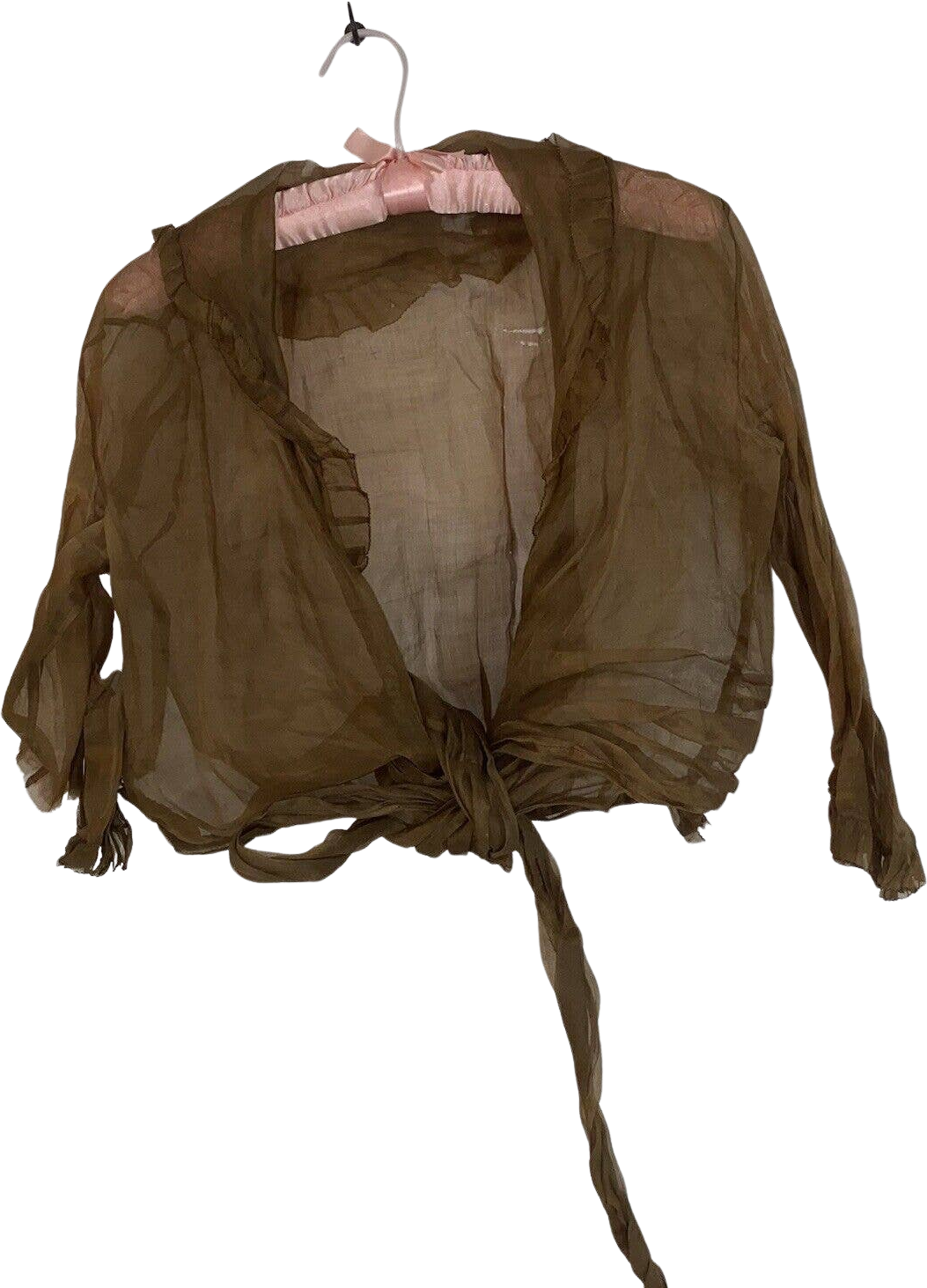 Vintage Antique Victorian Edwardian Sheer Silk Organza Wrap Shrug ...