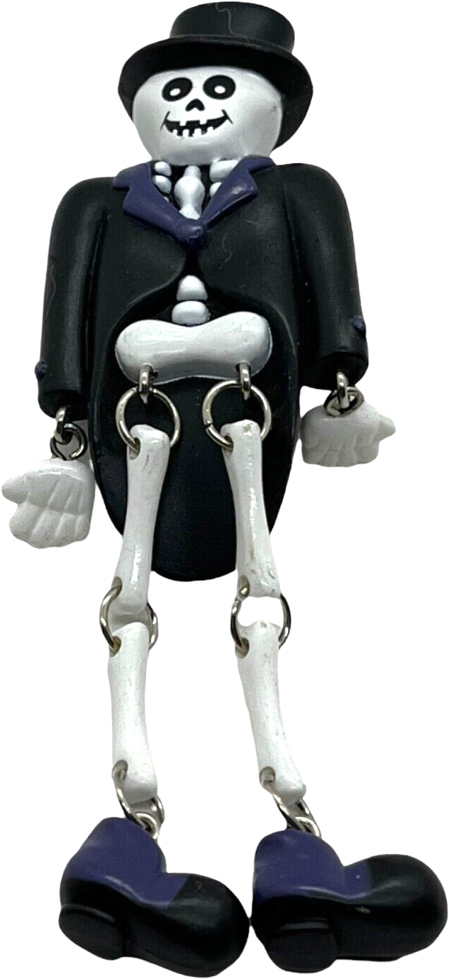 Vintage Hallmark Halloween Svengoolie Skeleton Pin Jointed Boo Bazaar ...