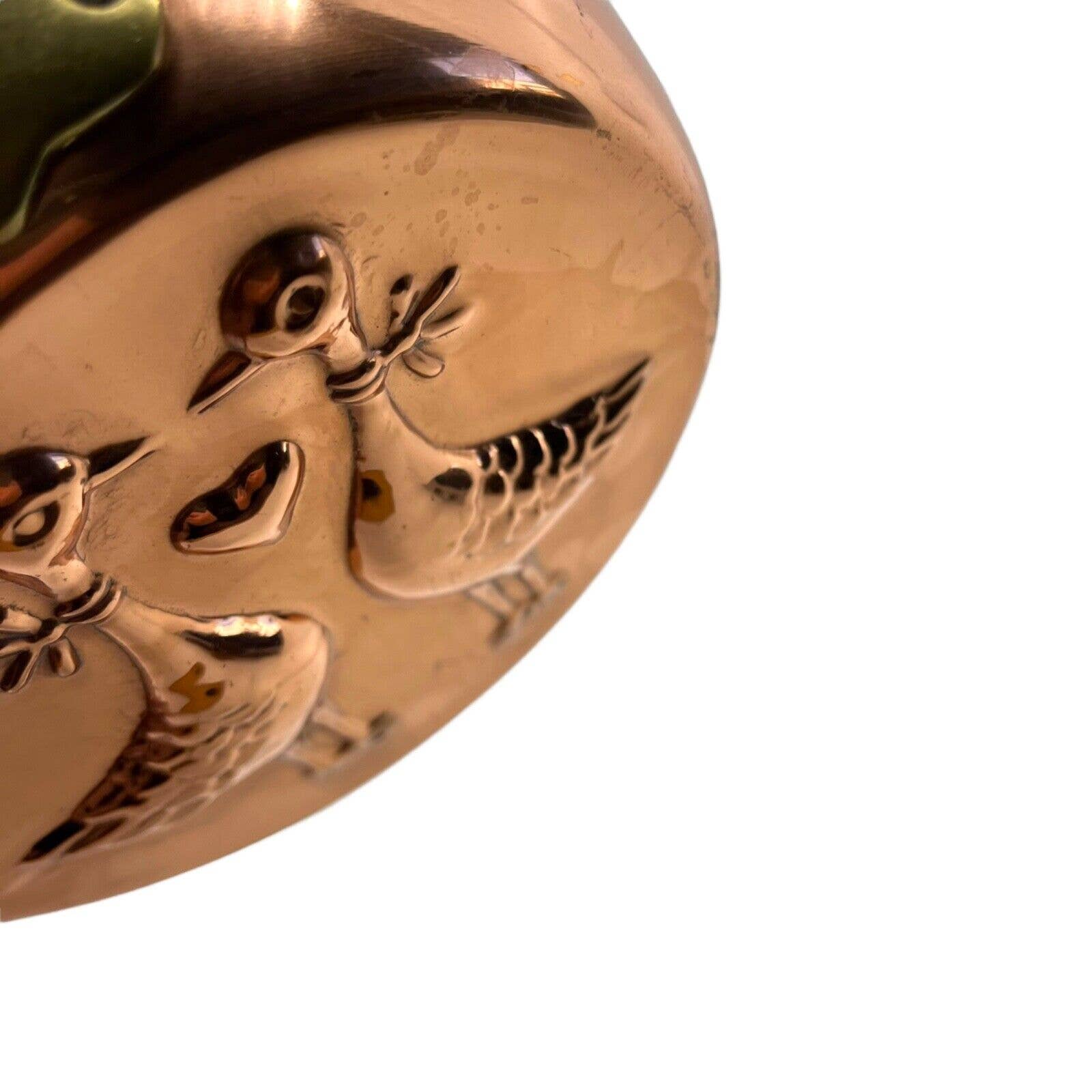 Vintage Copper Pan Geese Duck Decor Korea Country Cottage Farmhouse ...