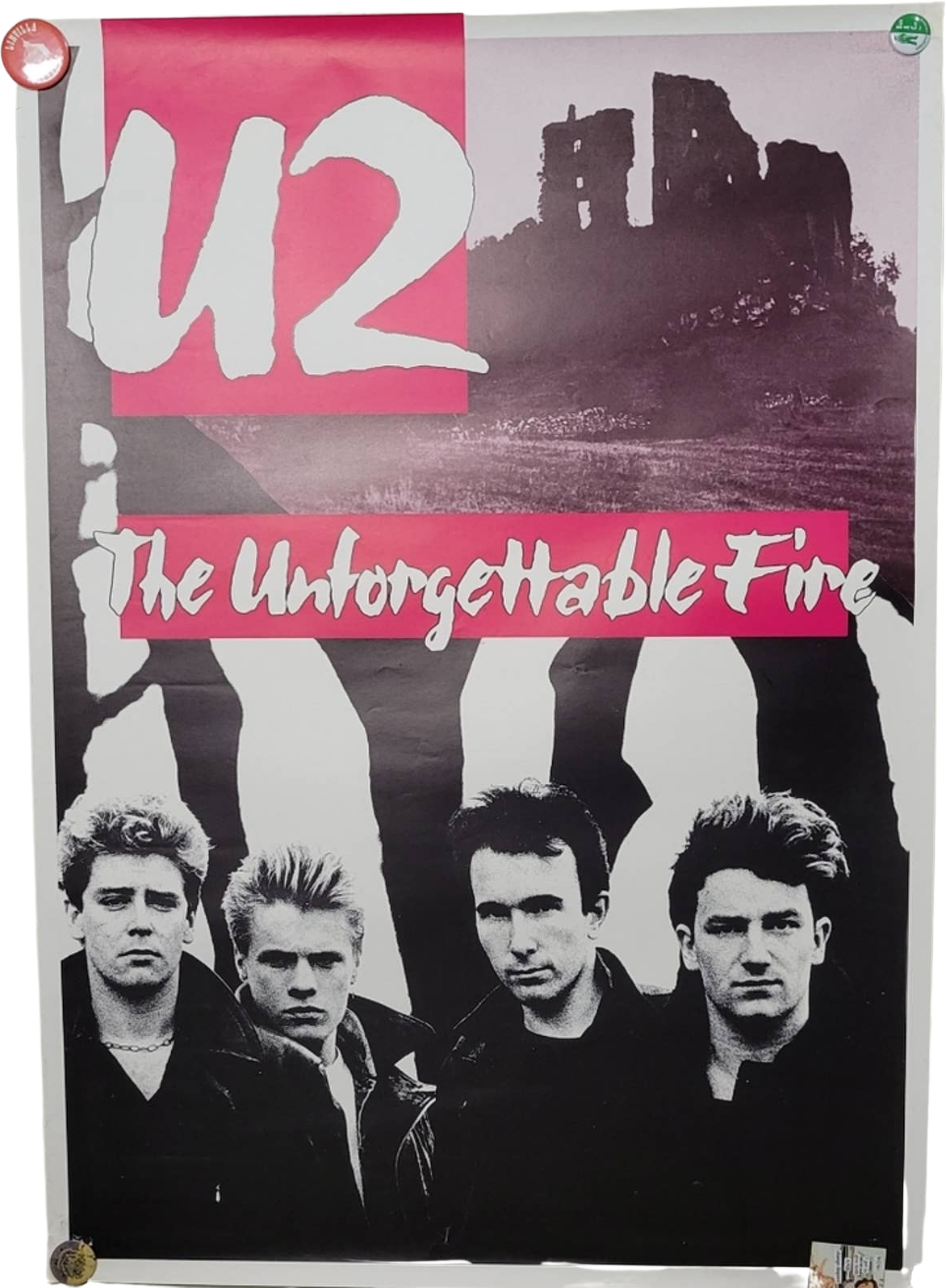 Vintage U2 The Unforgettable Fire Poster | Shop THRILLING
